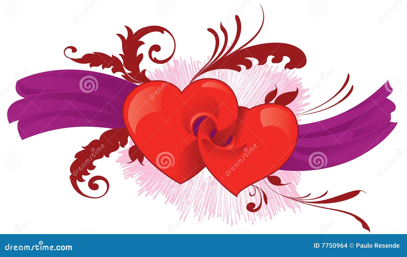 Together Heart stock illustration. Illustration of love - 7750964
