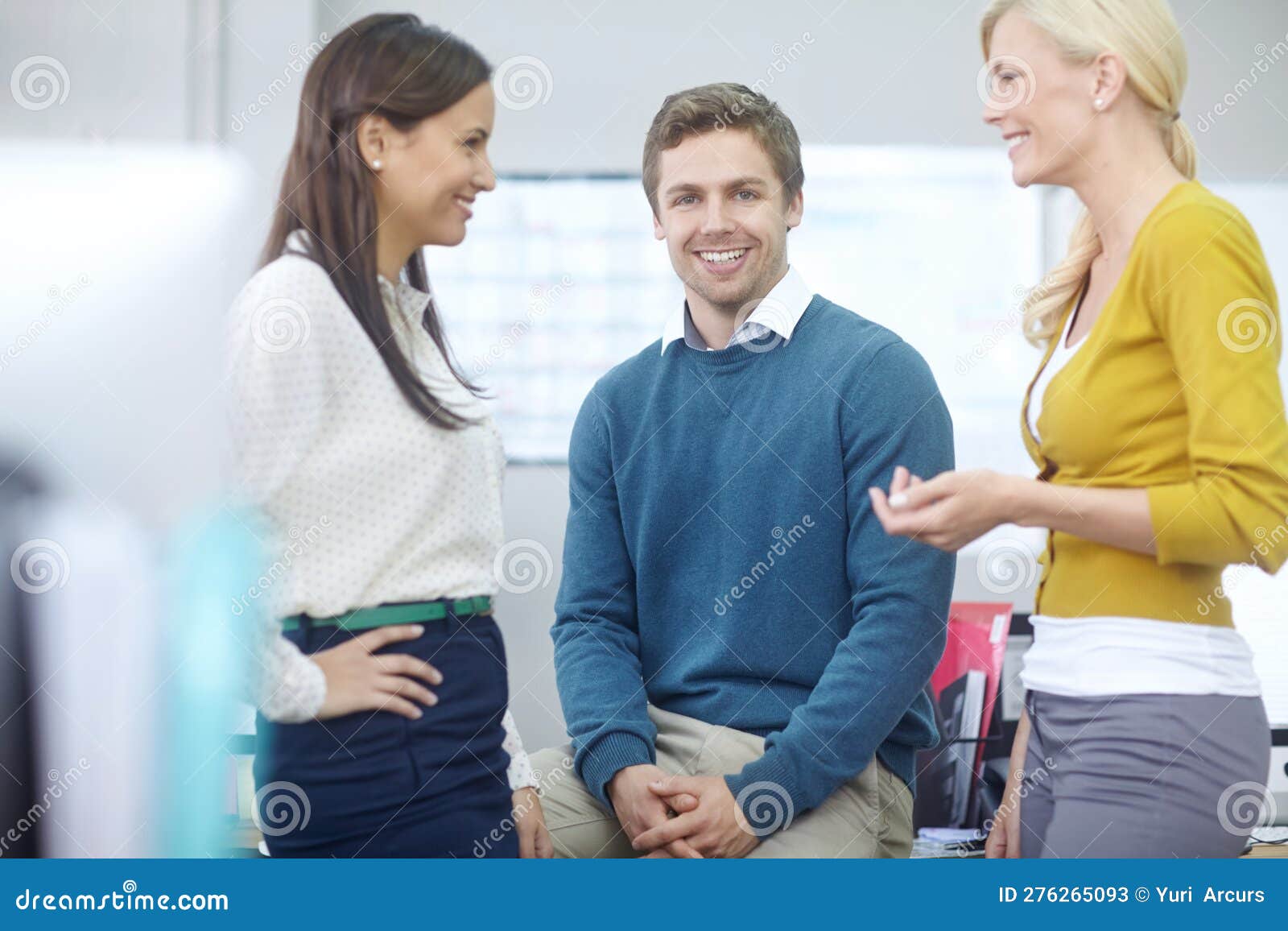 Together we Make an Awesome Trio. a Group of Young Professionals ...