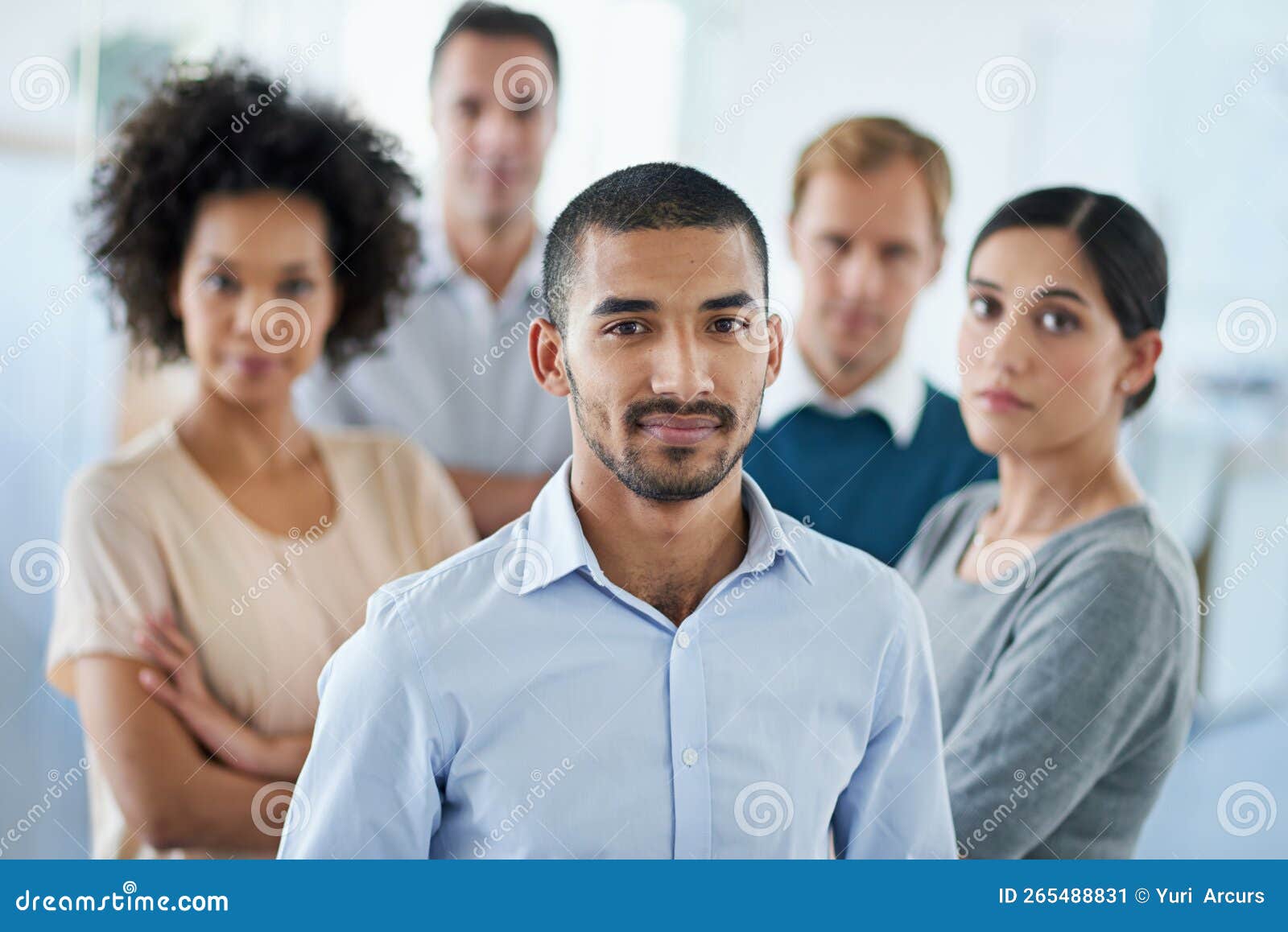 Together we Make it Happen. Portrait of a Group of Diverse Colleagues ...