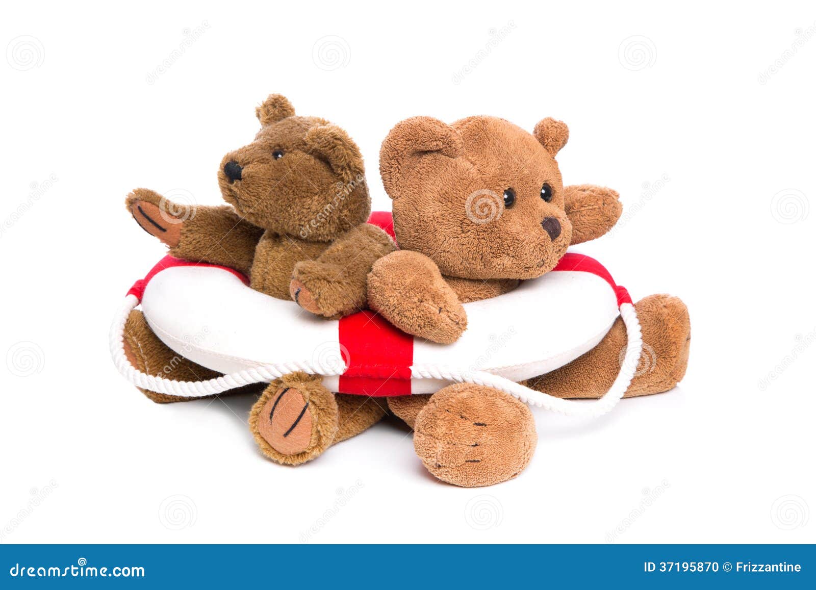 Together in One Boat - Two Teddy Bears - Concept for Teamwork Stock ...