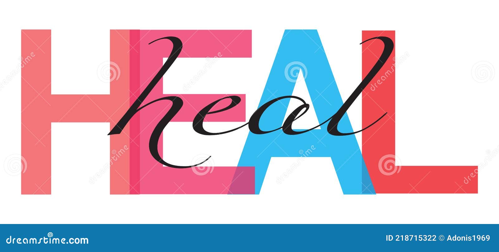 Heal letters stock illustration. Illustration of alternative - 218715322