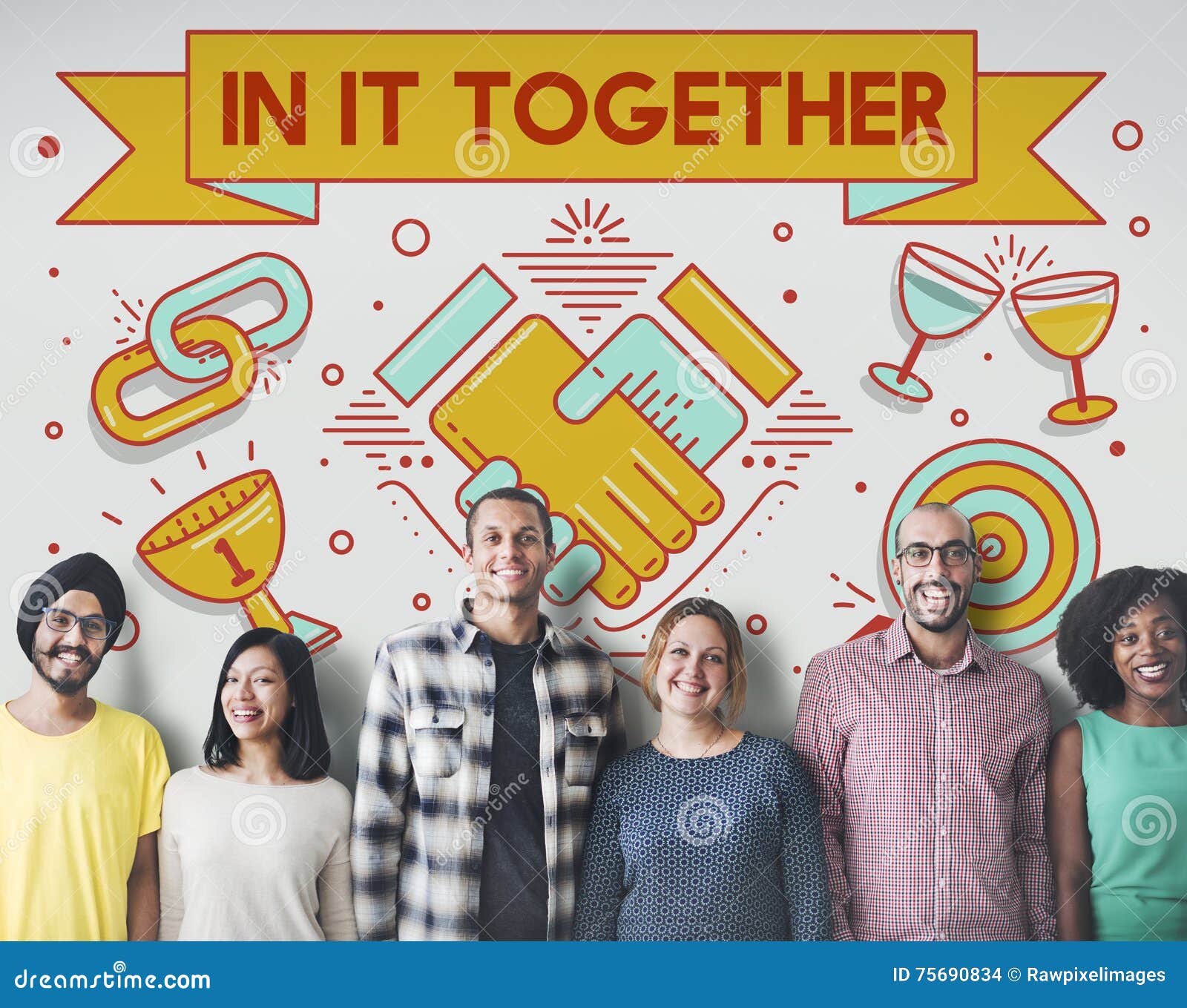 In it Together Team Corporate Connection Support Concept Stock Photo ...