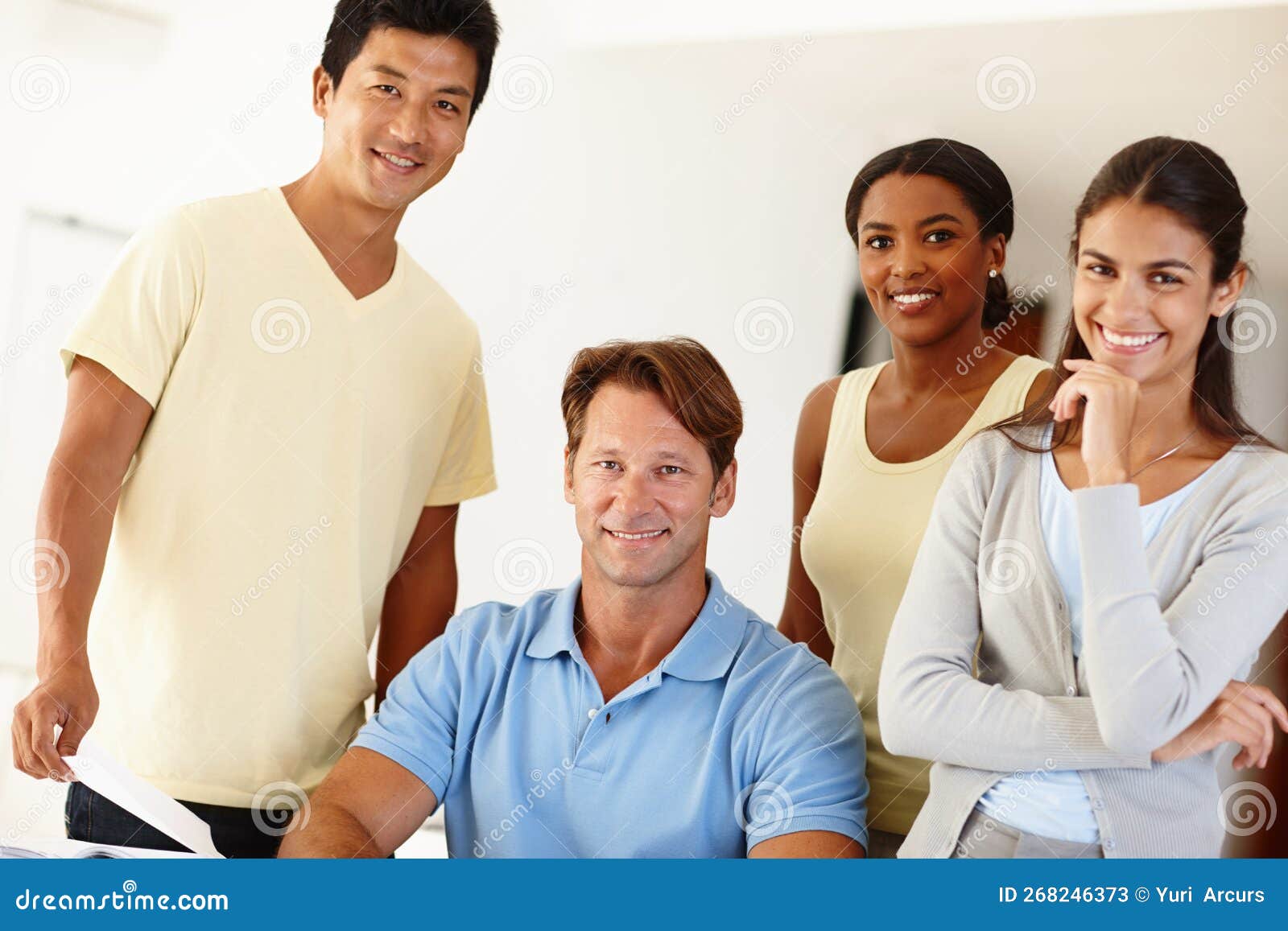 Together Theyre Better. Portrait of a Work Team in a Brightly Lit ...