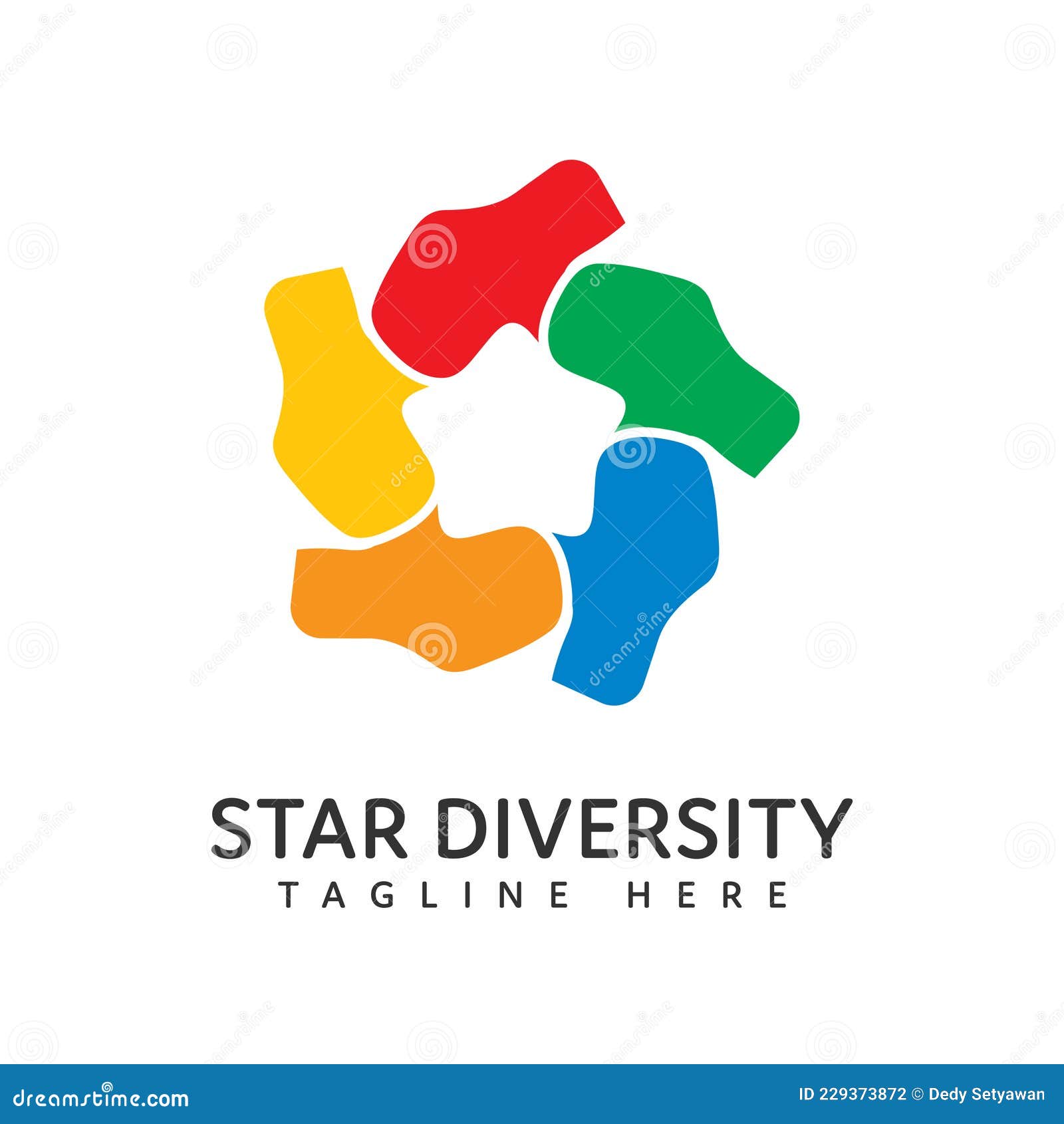 Togetherness Diversity Logo Stock Vector - Illustration of bright ...