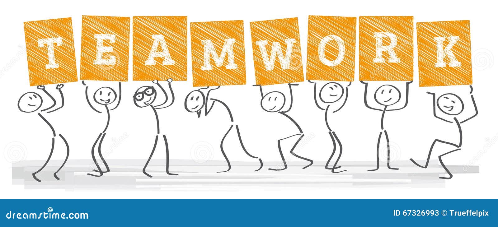 Togetherness - Teamwork stock illustration. Illustration of opportunity ...