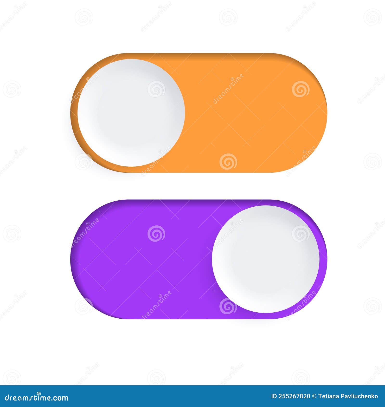 Toggle Button Icon Stock Vector Illustration Of Slider 255267820