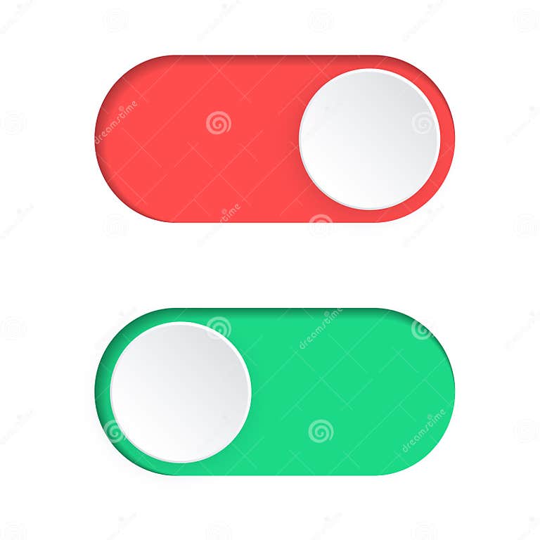 Toggle button icon stock vector. Illustration of mobile - 255485252