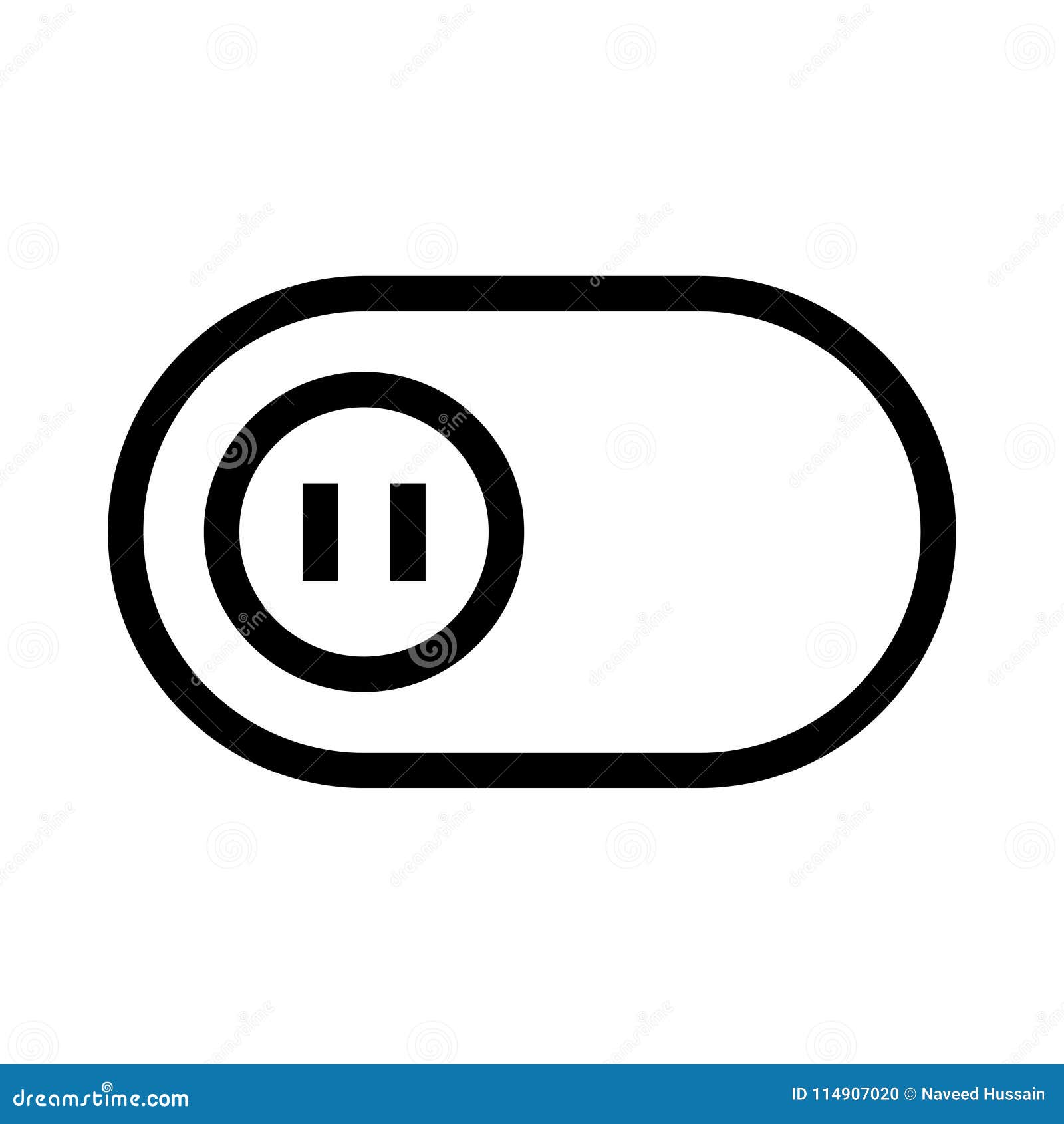 Toggle line icon stock illustration. Illustration of product - 114907020