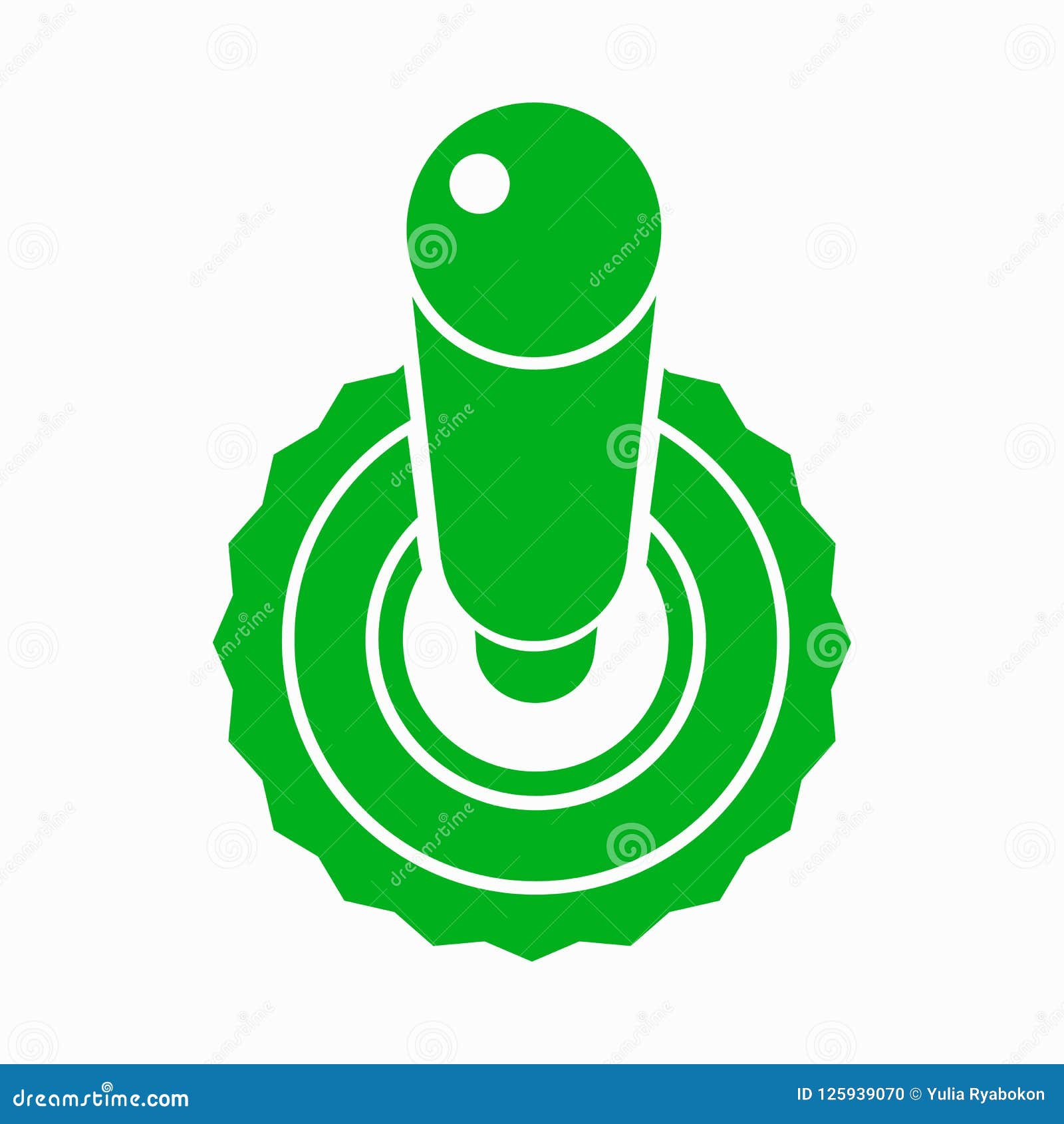 Toggle Switch Button Icon, Simple Style Stock Illustration ...