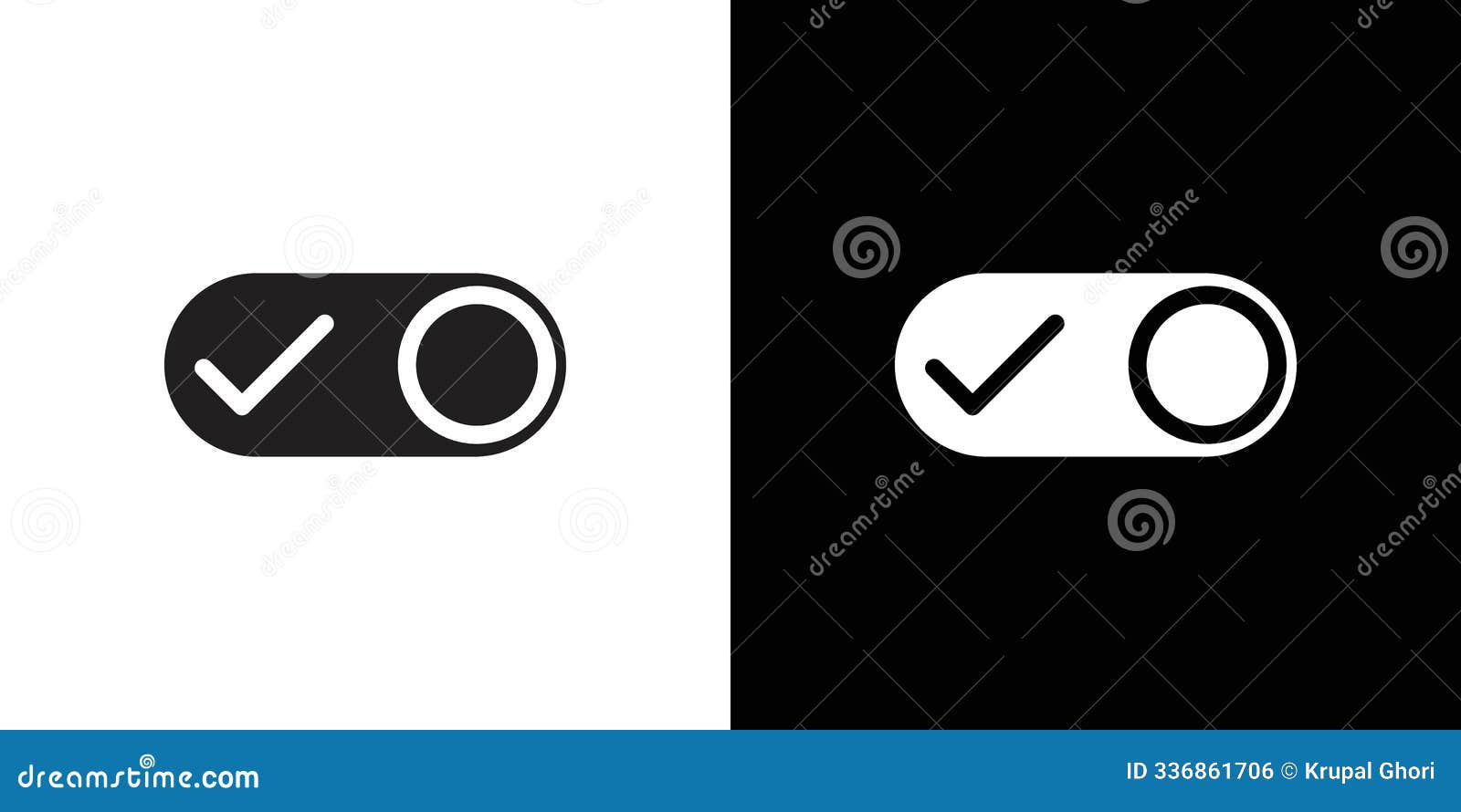 Toggle Switch Icon Linear Logo Isolated Stock Vector - Illustration of ...