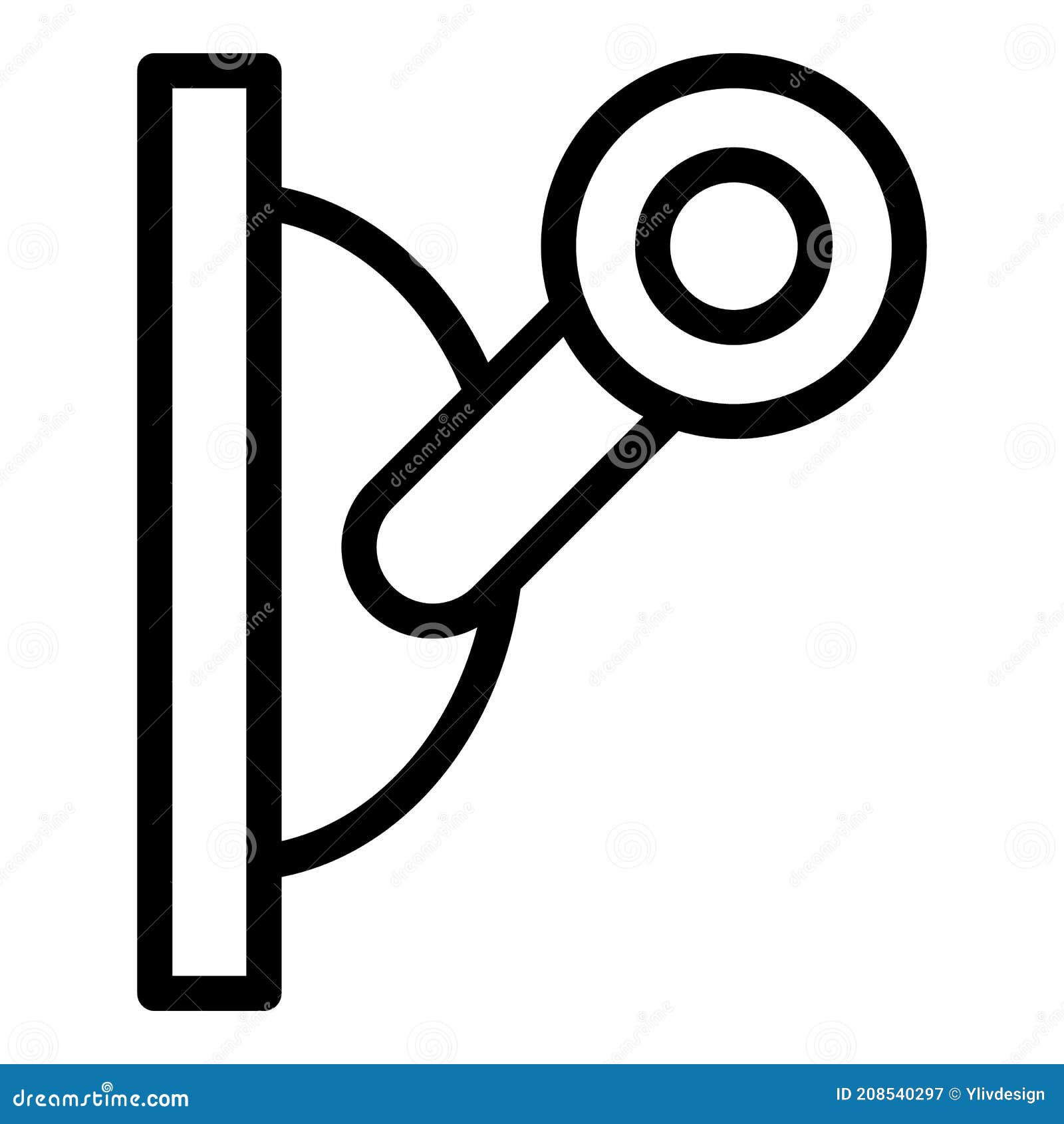 Toggle Switch Icon, Outline Style Stock Vector - Illustration of slim ...