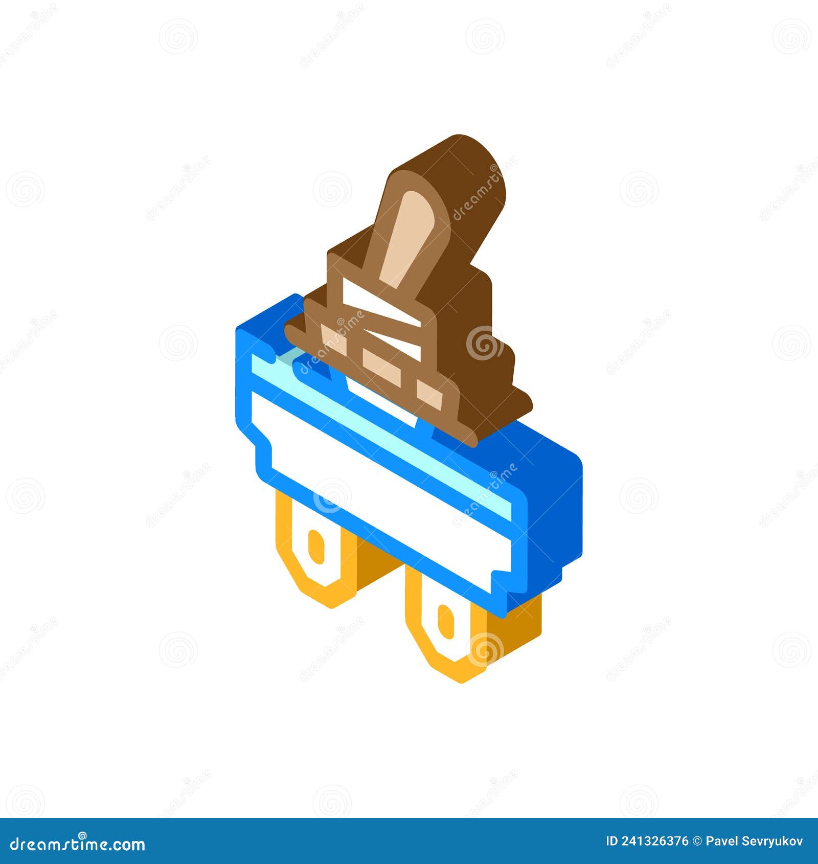 Toggle Switch Isometric Icon Vector Illustration Stock Vector ...