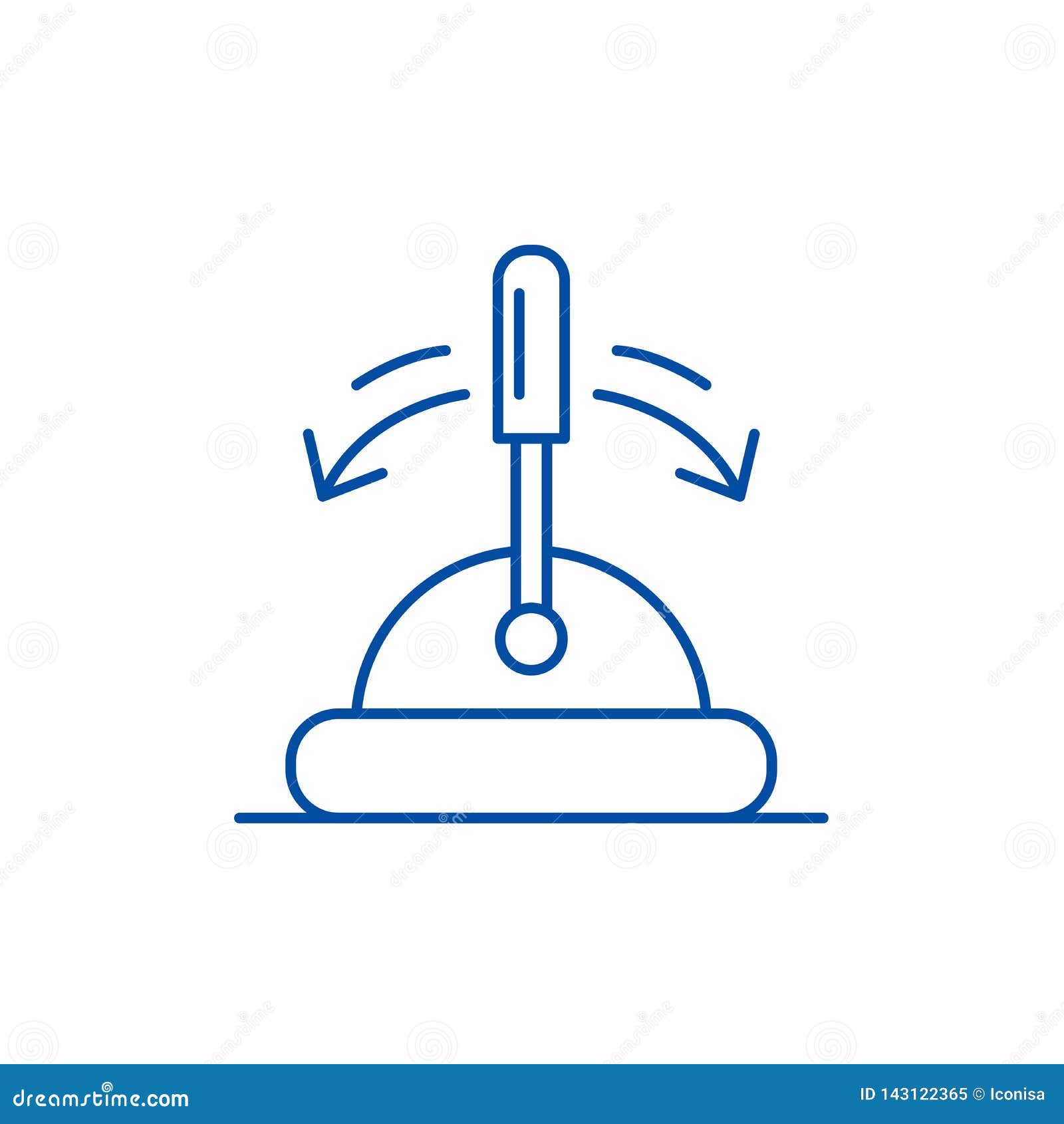 Toggle Switch Line Icon Concept. Toggle Switch Flat Vector Symbol, Sign ...