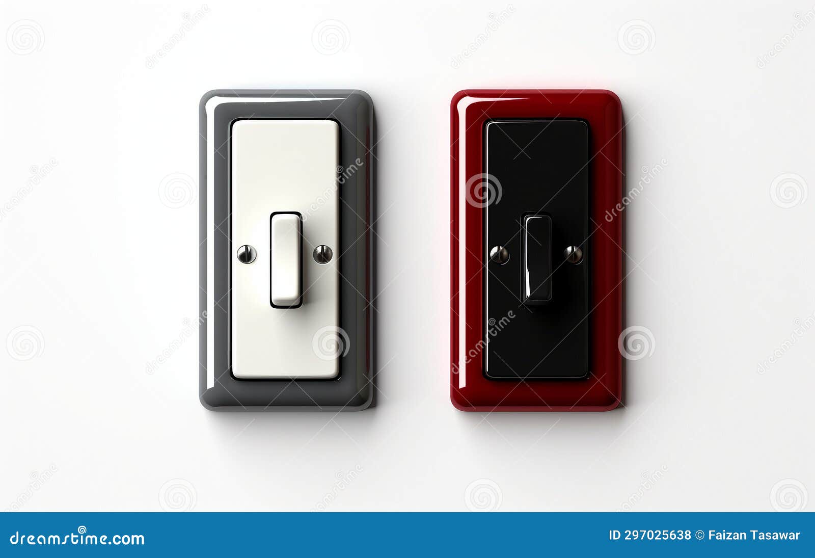Toggle Switch with on/Off/on Functionality on Transparent Background ...