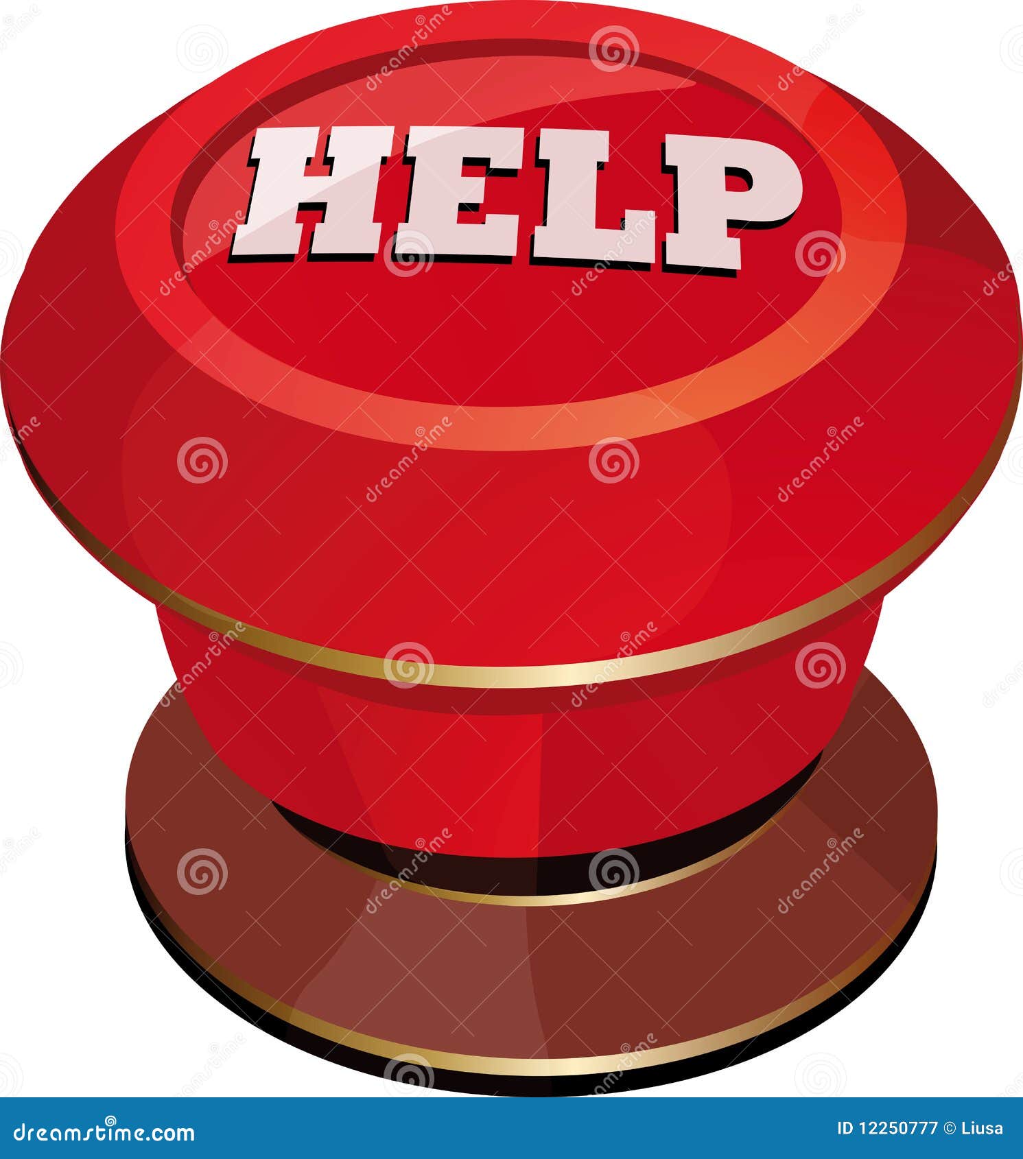 Toggle-switch red help stock vector. Illustration of equipment - 12250777