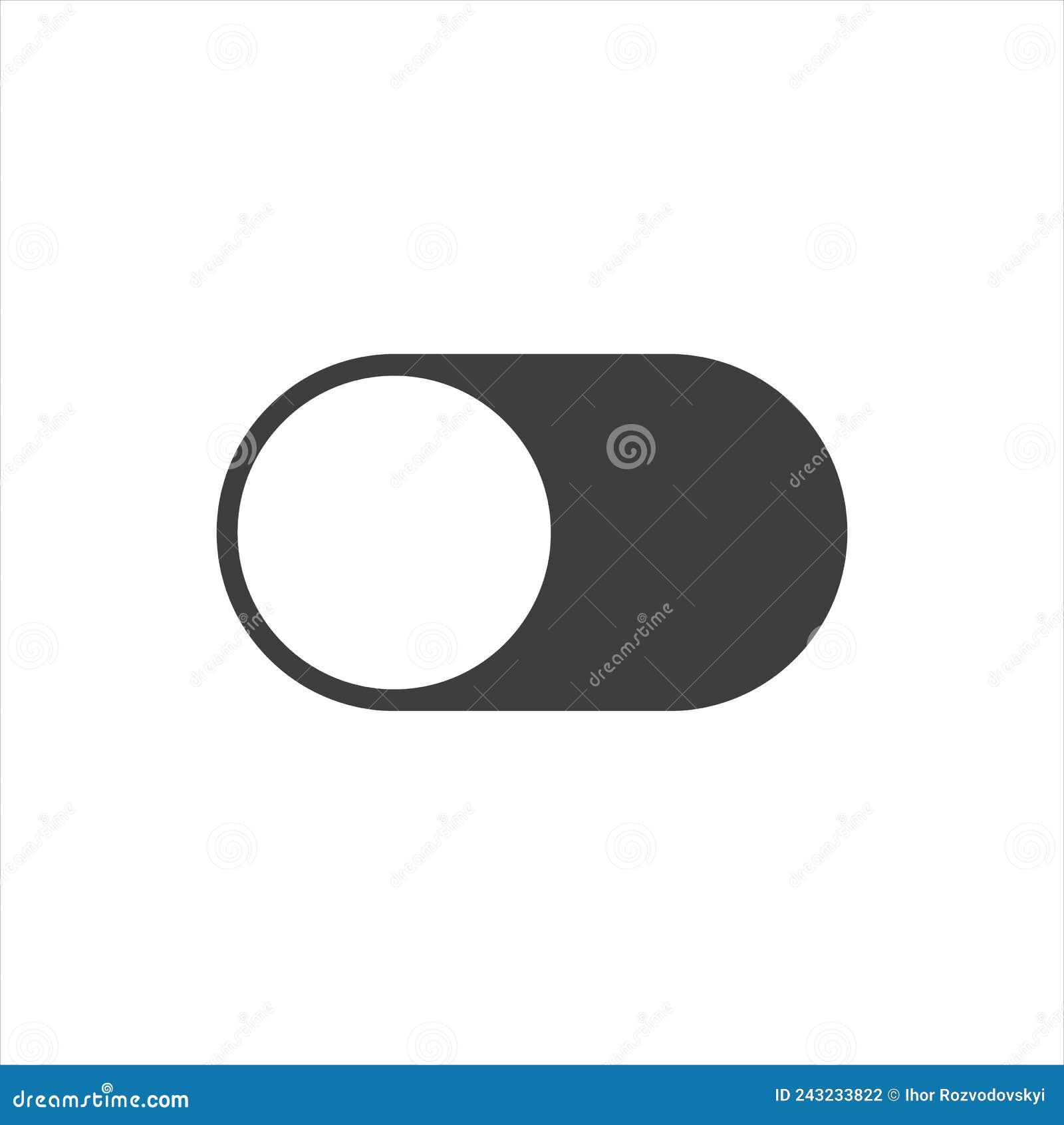 Toggle Switch Vector Icon, on and Off Position Simple Icons, Modern ...