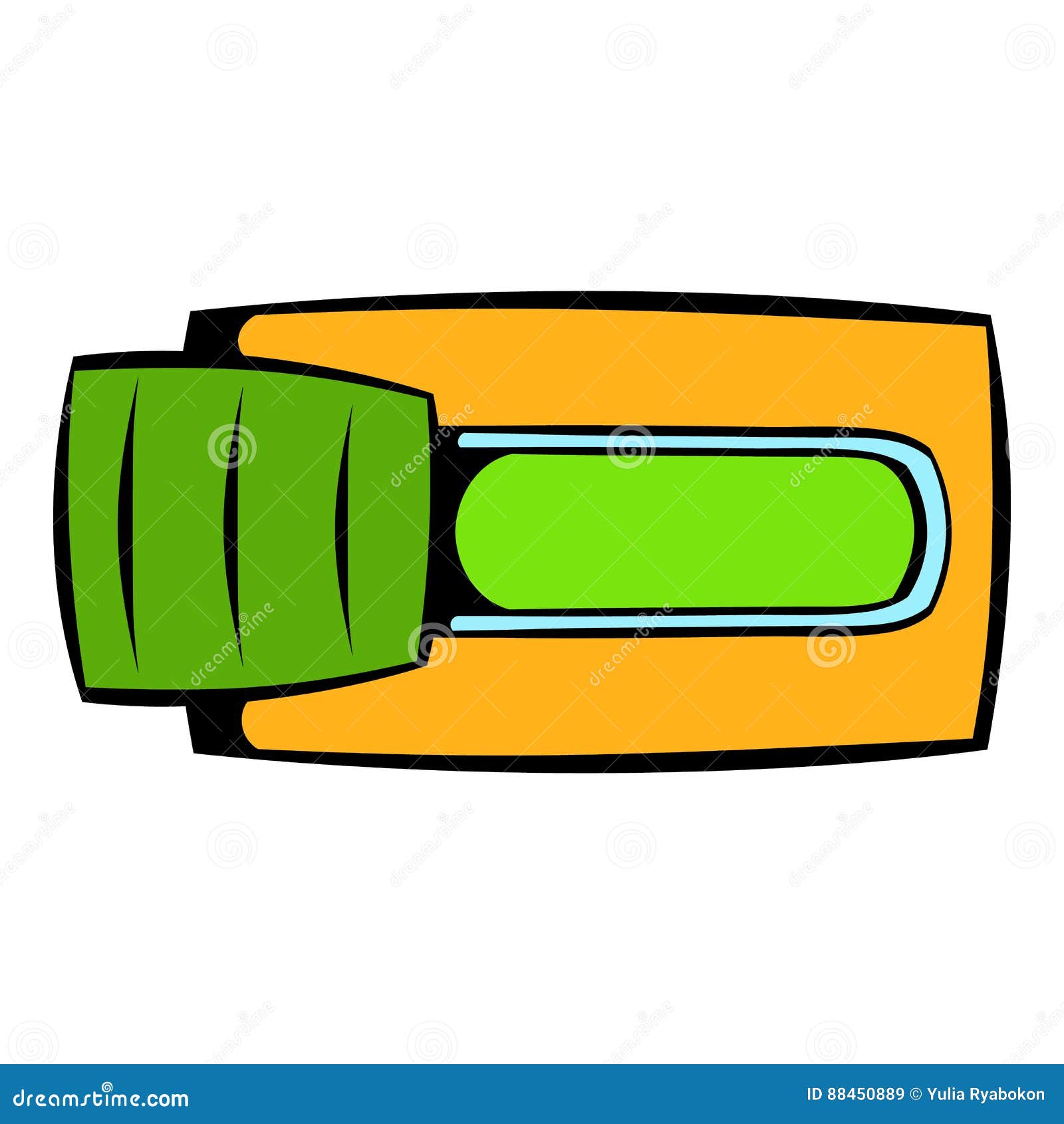 Toggle Switch in Yes Position Icon Cartoon Stock Vector - Illustration ...