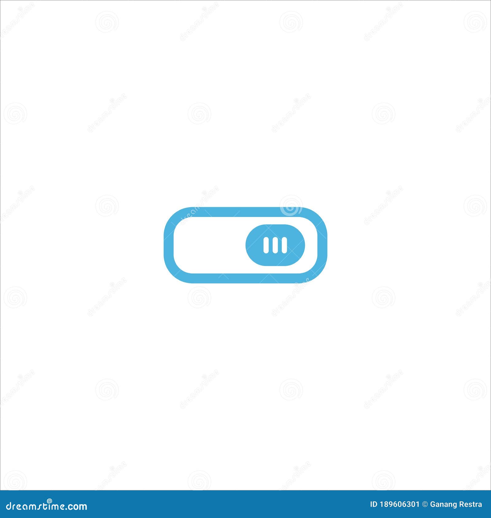 Toggle Switches Button Icon Flat Vector Logo Design Trendy Stock ...