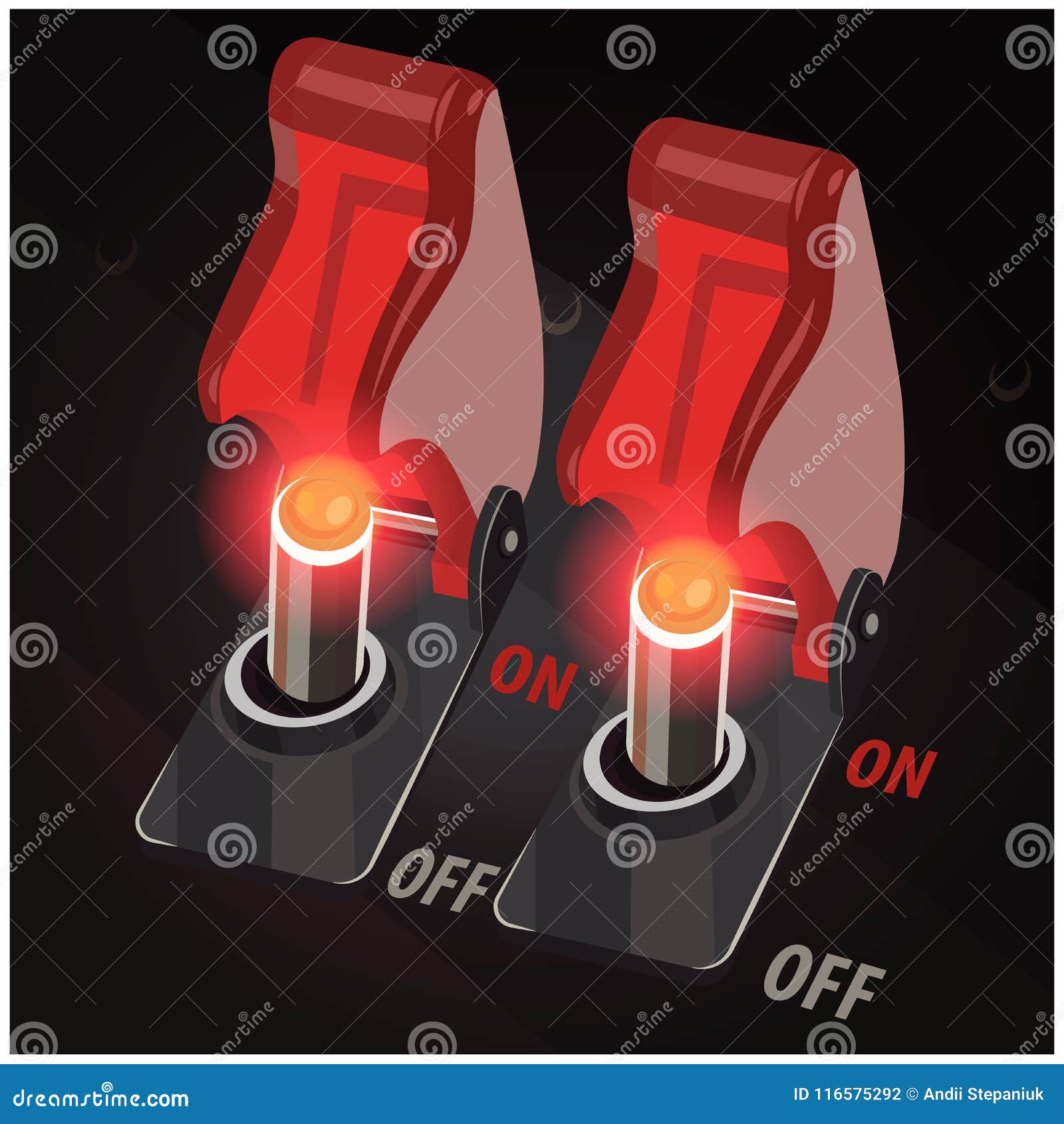 Toggle Switch Safety Cover Stock Illustrations – 8 Toggle Switch Safety ...