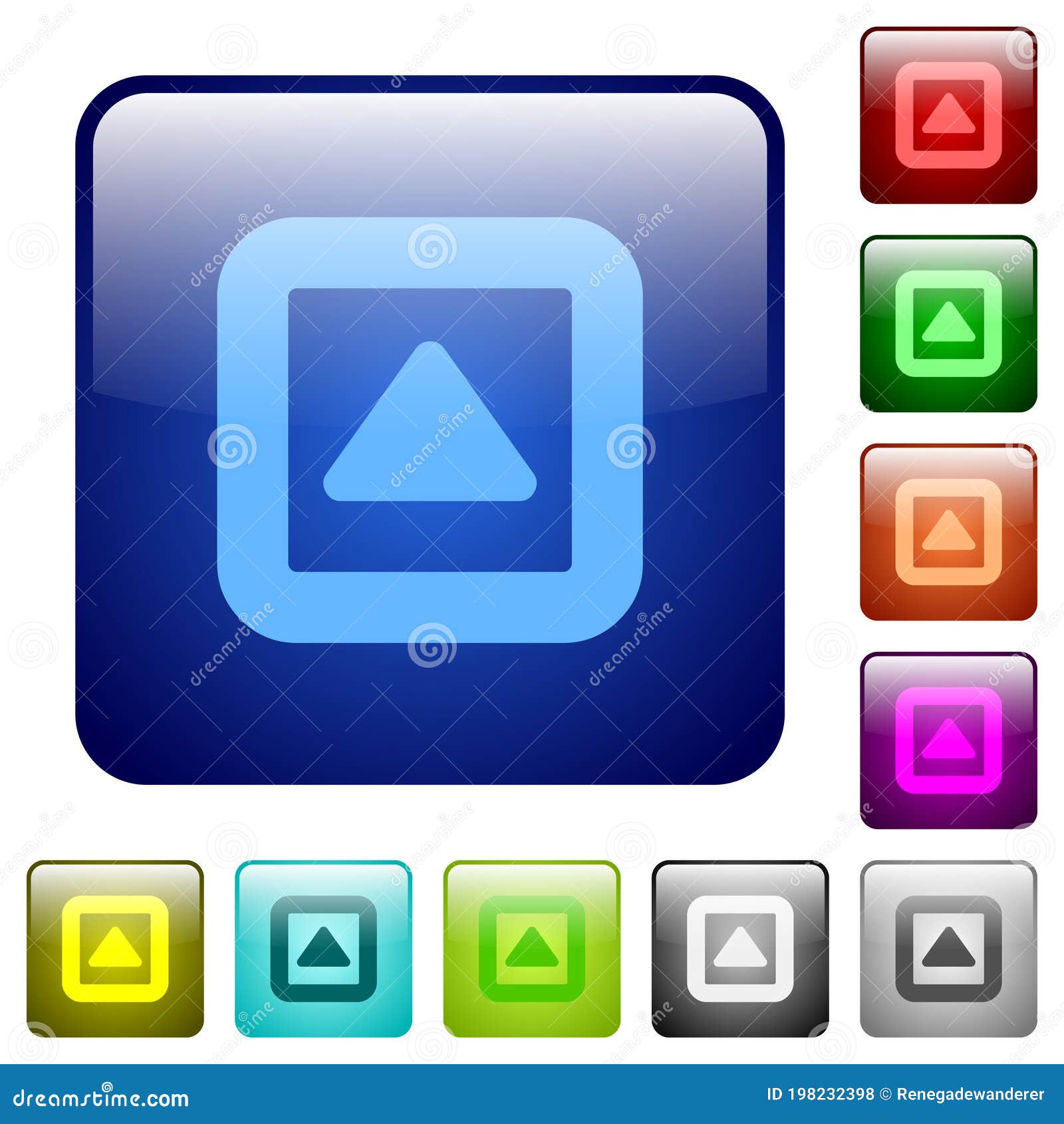 Square Toggle Power Switches Cartoon Vector | CartoonDealer.com #22507239