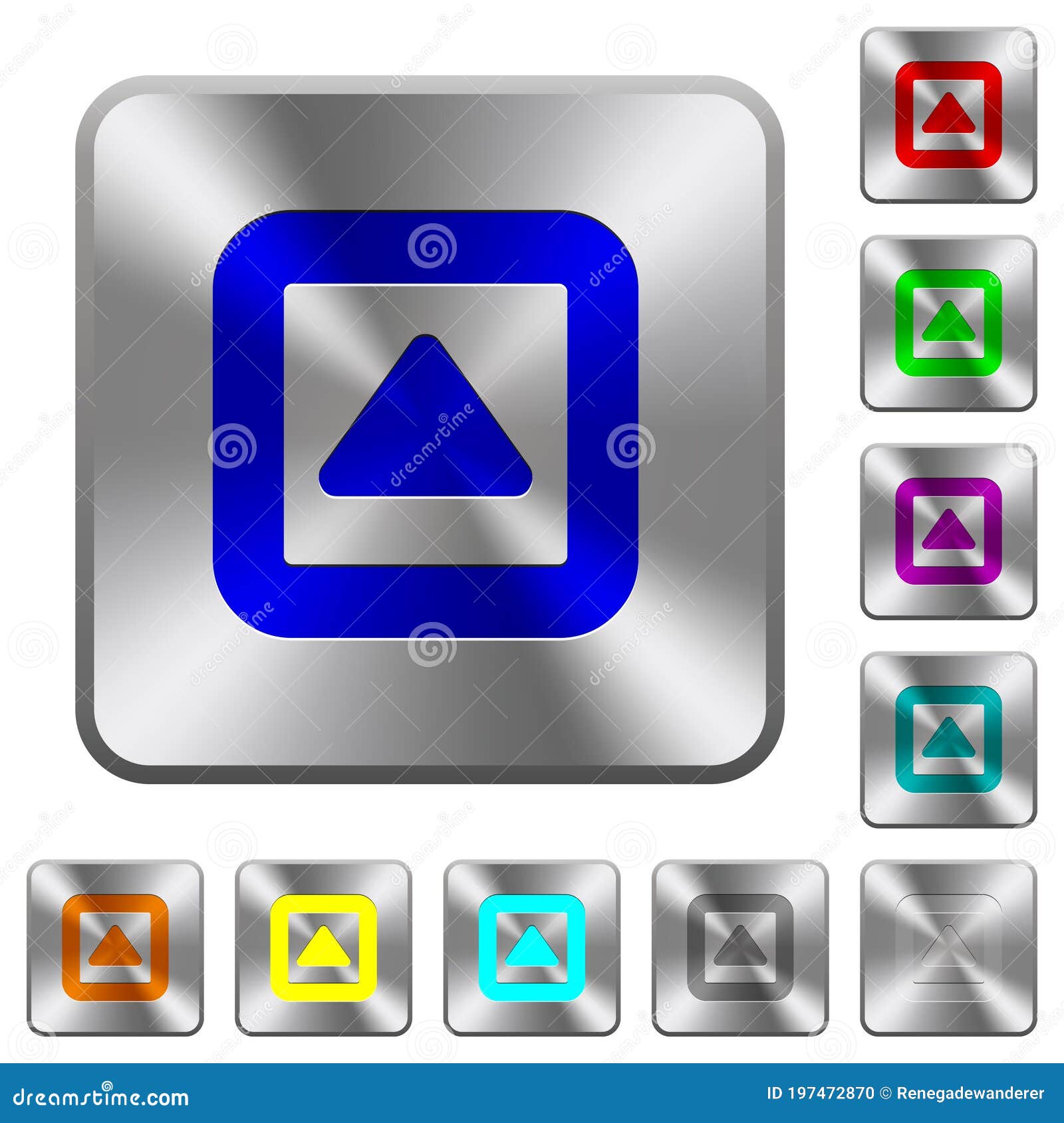 Square Toggle Power Switches Cartoon Vector | CartoonDealer.com #22507239