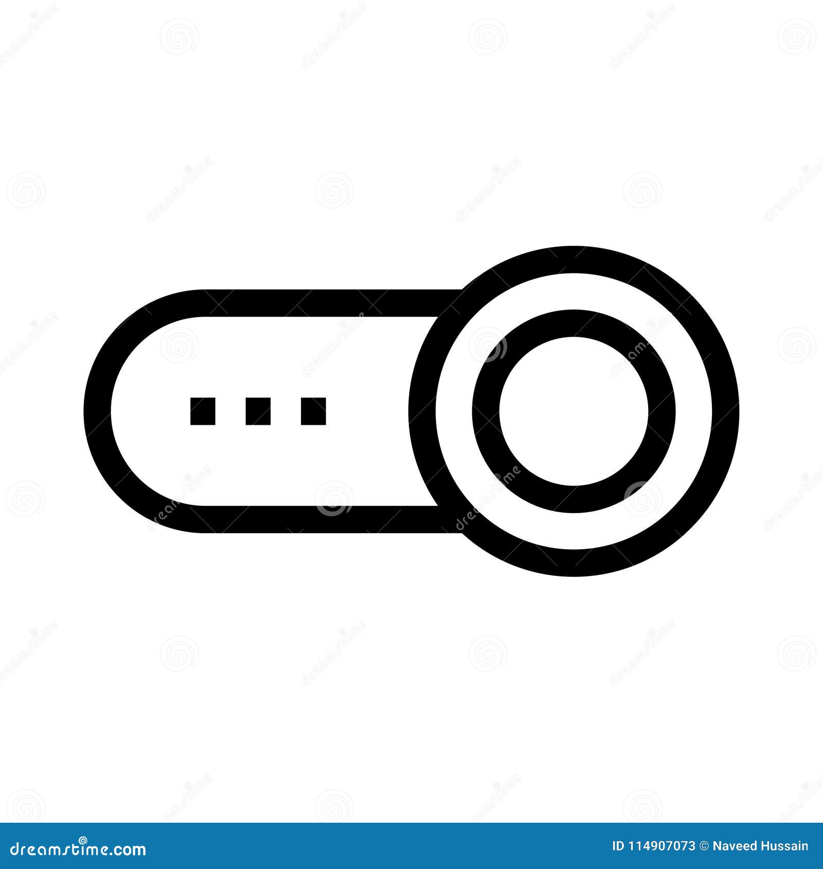 Toggle vector line icon stock vector. Illustration of concept - 114907073