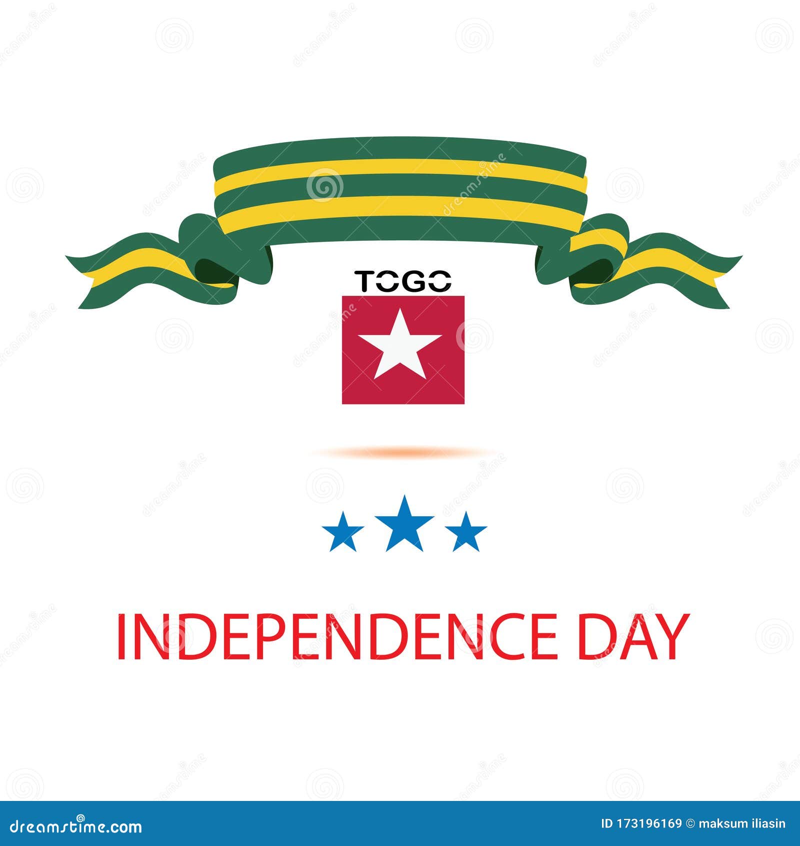 Togo Independence Day Logo Design Vector Stock Vector - Illustration of ...