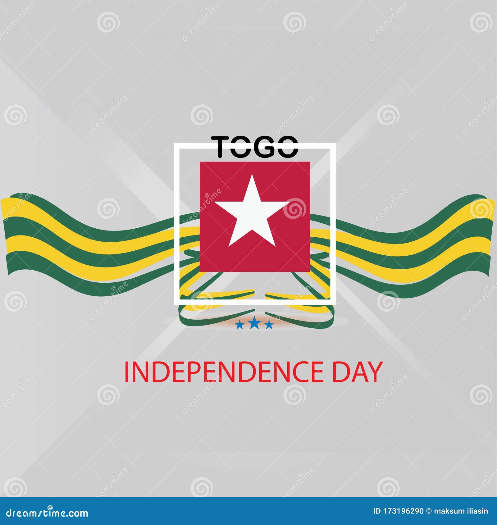 Togo Independence Day Logo Design Vector Stock Vector - Illustration of ...