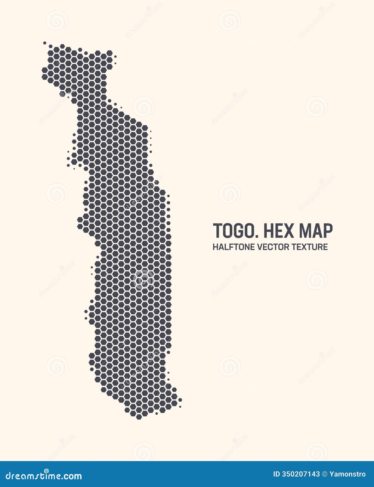 Togo Map From Pattern Of Black Slanted Parallel Lines. Flat Vector ...