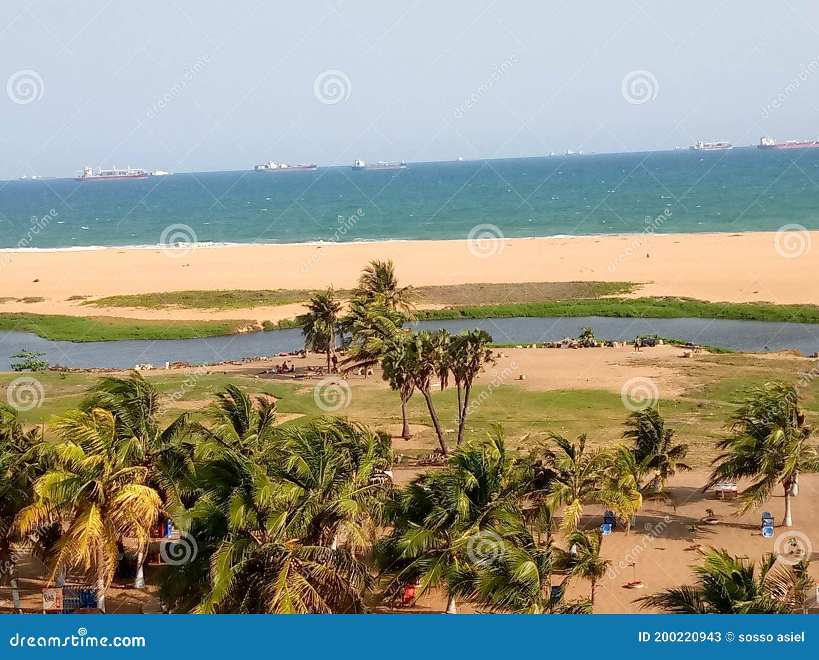 Togo ocean view stock image. Image of beach, ocean, cape - 200220943