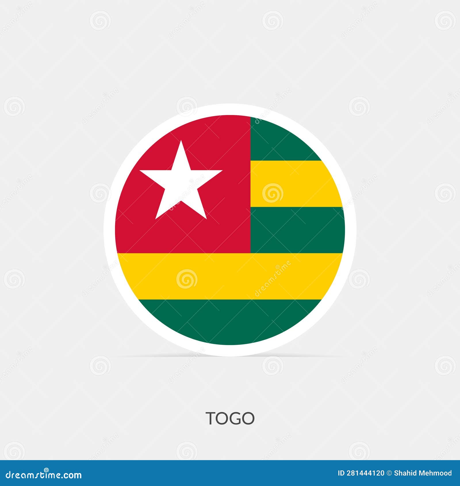Togo Round Logos. Vector Illustration | CartoonDealer.com #205412884