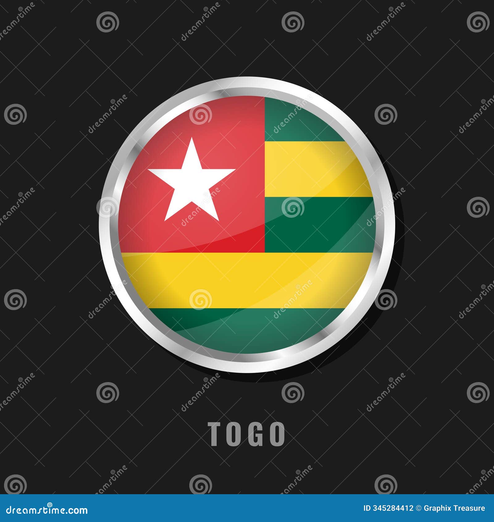 Togo Round Logos. Vector Illustration | CartoonDealer.com #205412884