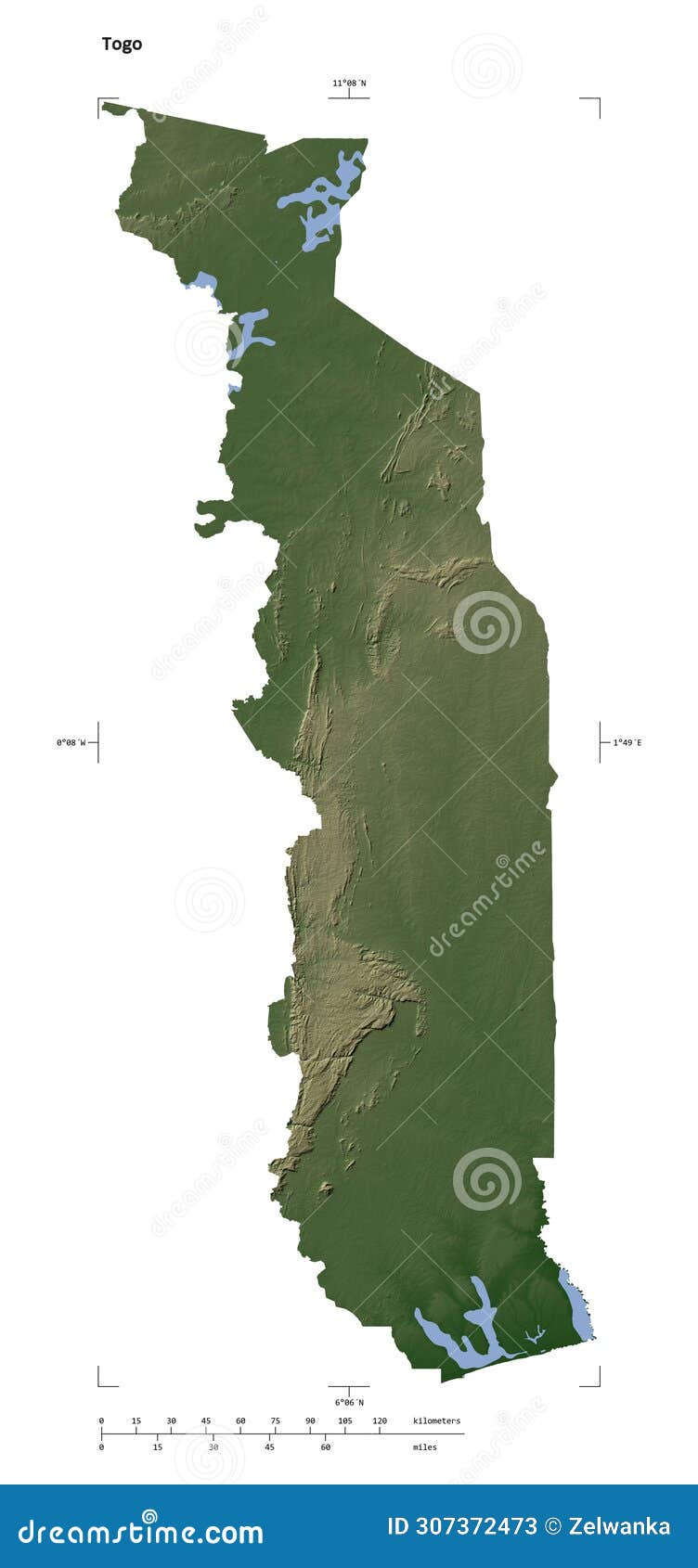 Togo shape on white. Pale stock illustration. Illustration of shape - 307372473