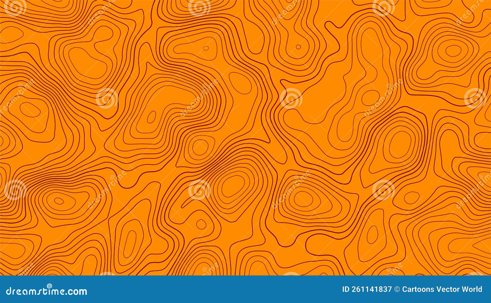 Abstract Topographic Contour Line Pattern Solid Background Vector Map ...