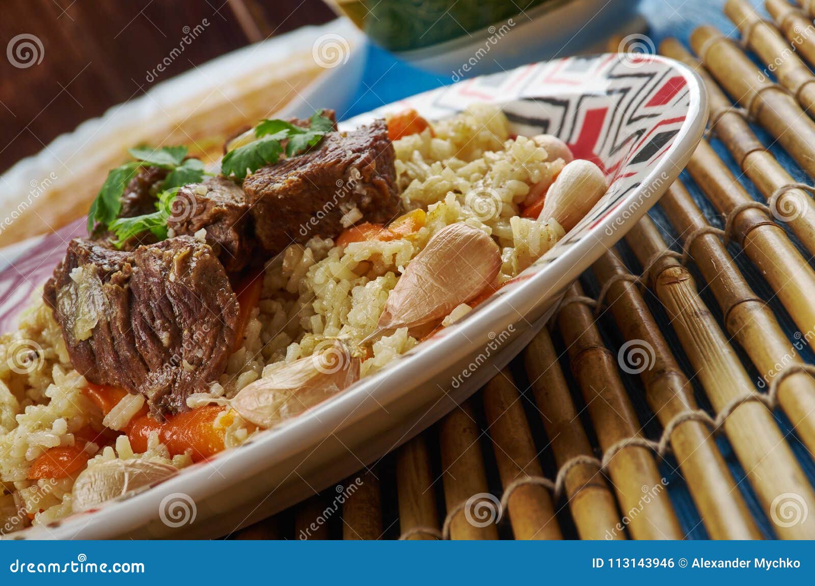 Tograma de Plov foto de archivo. Imagen de delicioso - 113143946