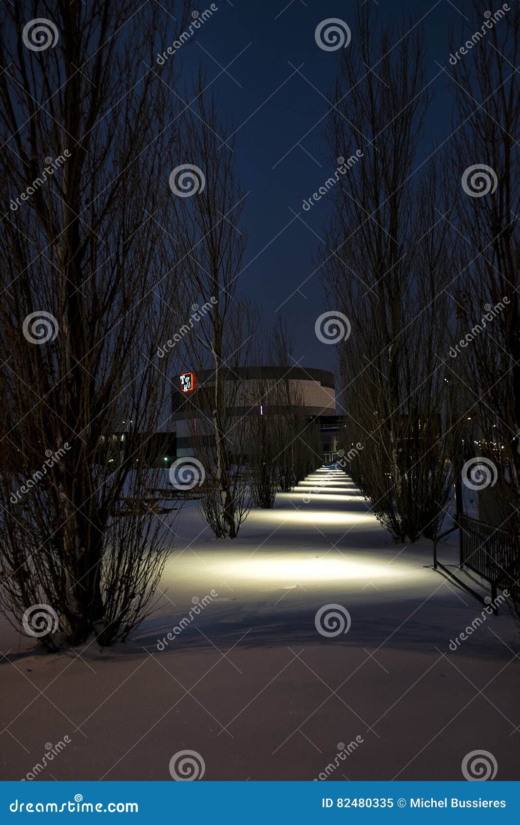 TOHU center night scene editorial image. Image of designed - 82480335