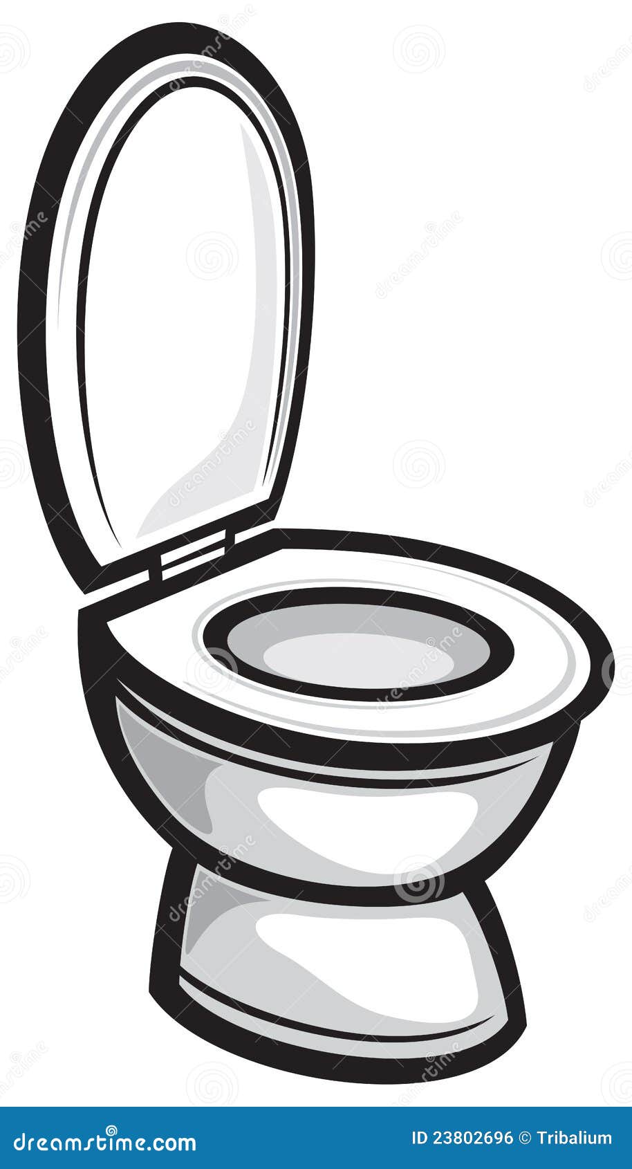 Toilet vector illustratie. Illustratie bestaande uit leeg - 23802696