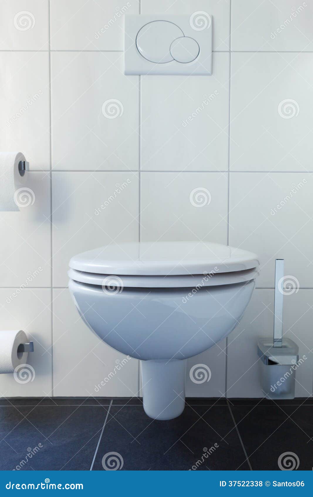 Toilet stock photo. Image of interior, home, brush, lavatory - 37522338