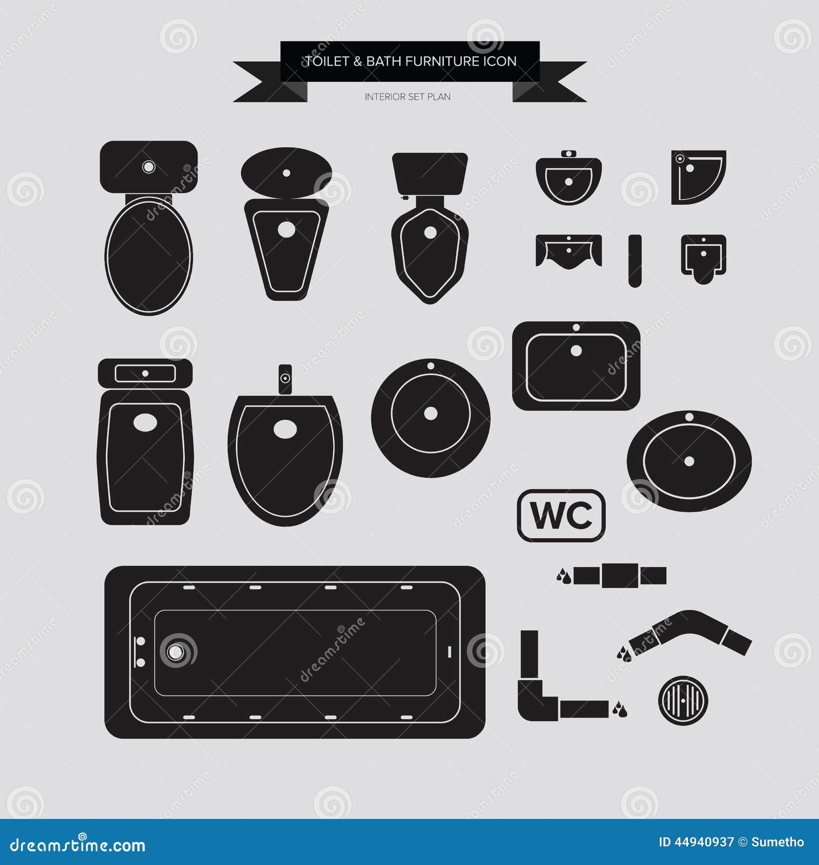 Toilet Plan Drawing Stock Image | CartoonDealer.com #74551957
