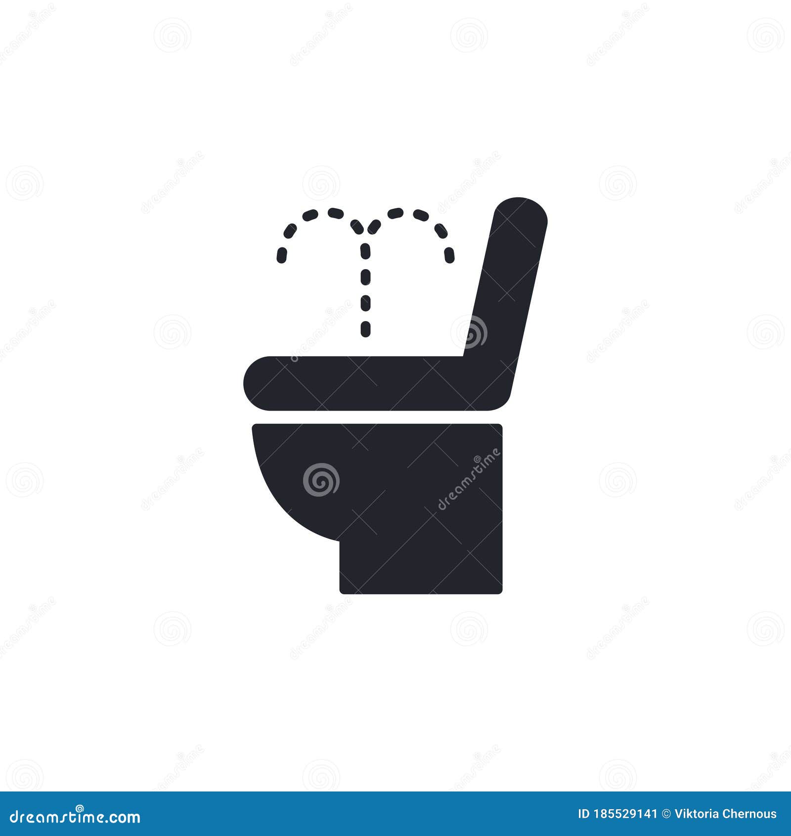 Bidet Spray Hose Bathroom Attachment Splash Water Jet Icon Black White ...