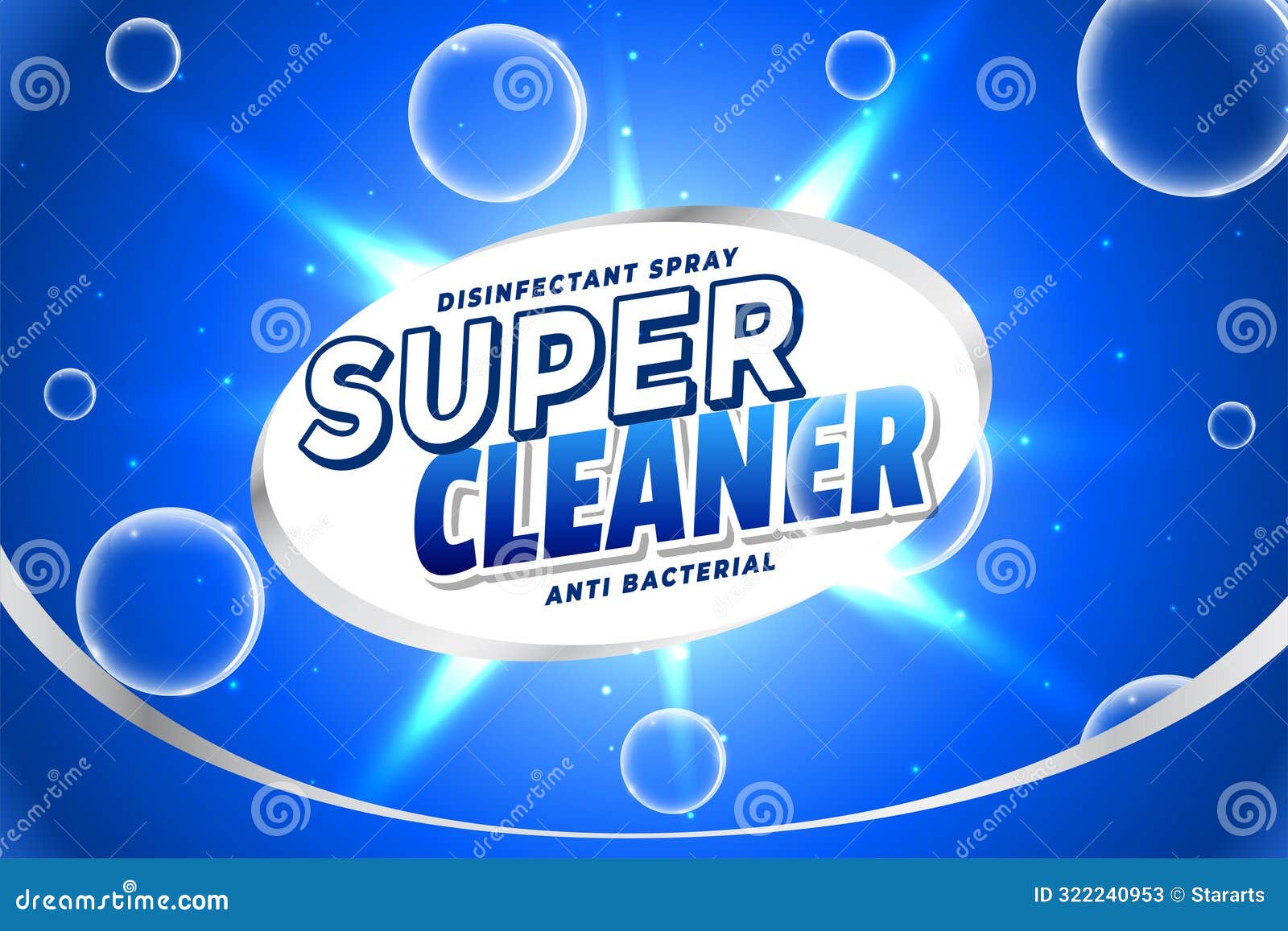 Toilet Bleach Powder Modern Label for Stain Cleaner Stock Vector ...