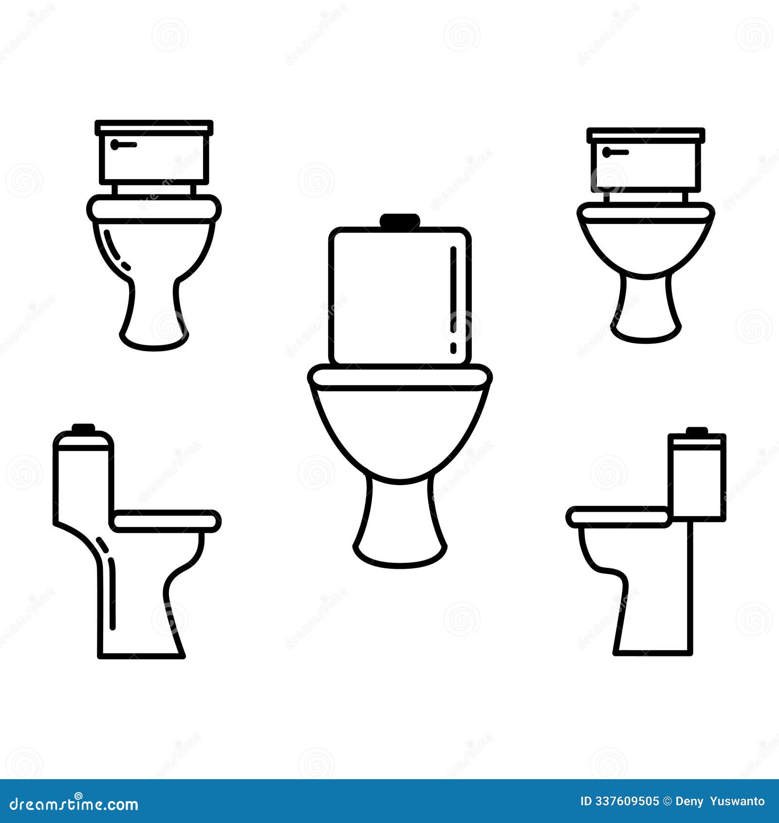 Toilet Bowl Icon Vector Sign and Symbols Stock Illustration ...