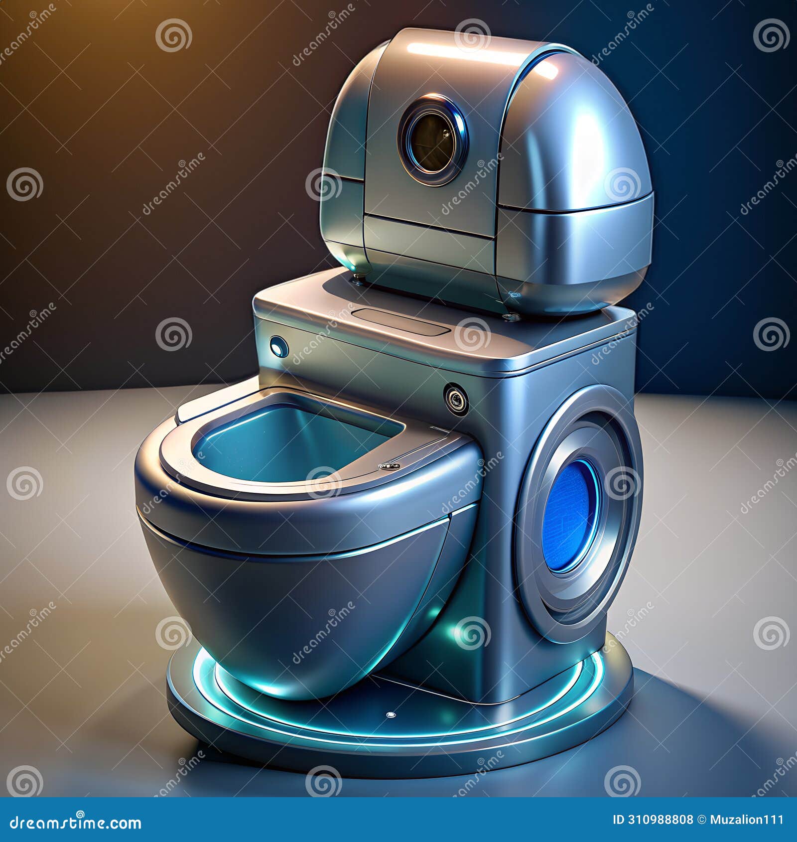 Toilet Bowl Using AI Technology. Stock Photo - Image of restroom, empty ...