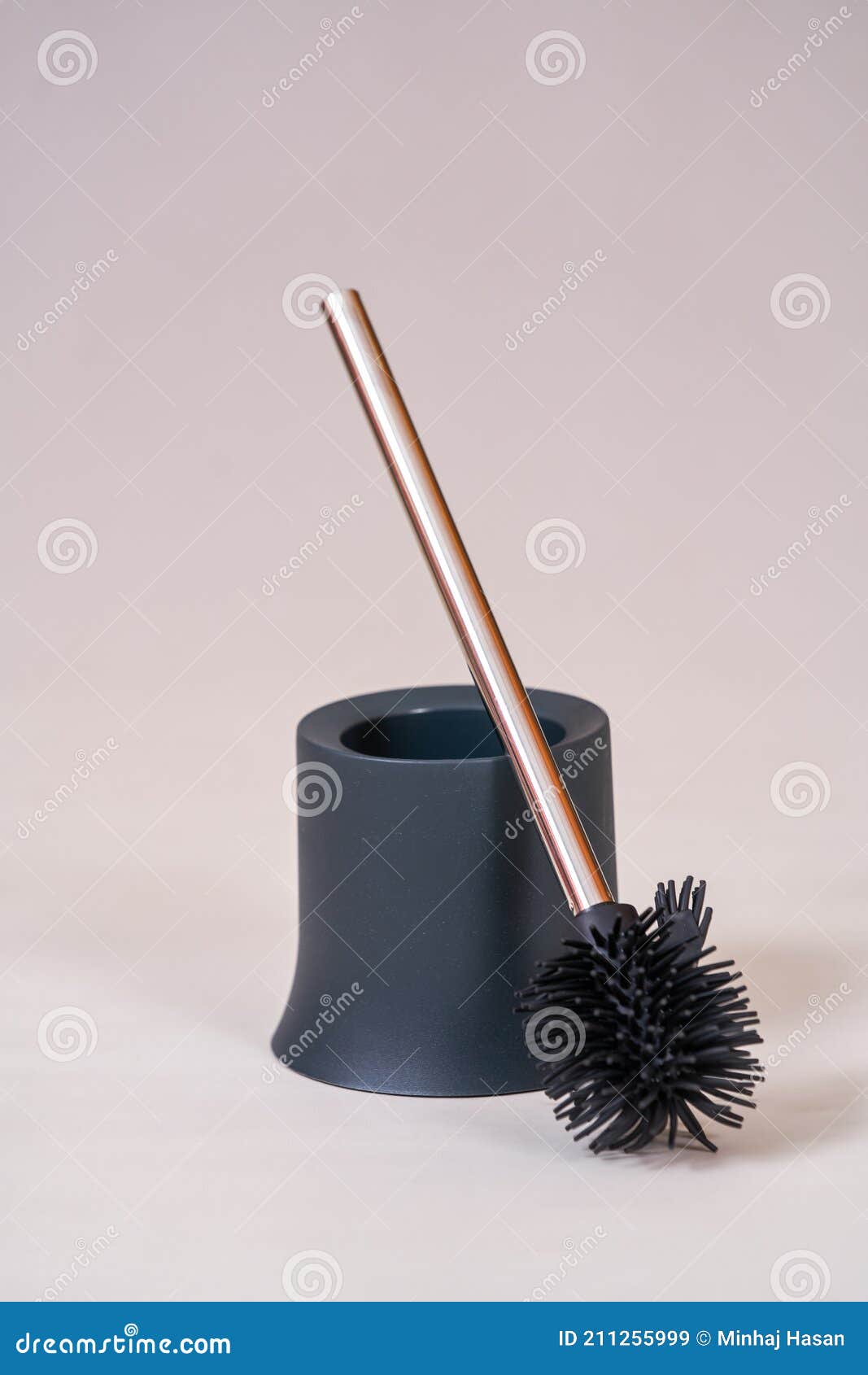 Toilet Brush or Commode Cleaning Brush and Holder Stock Image - Image ...