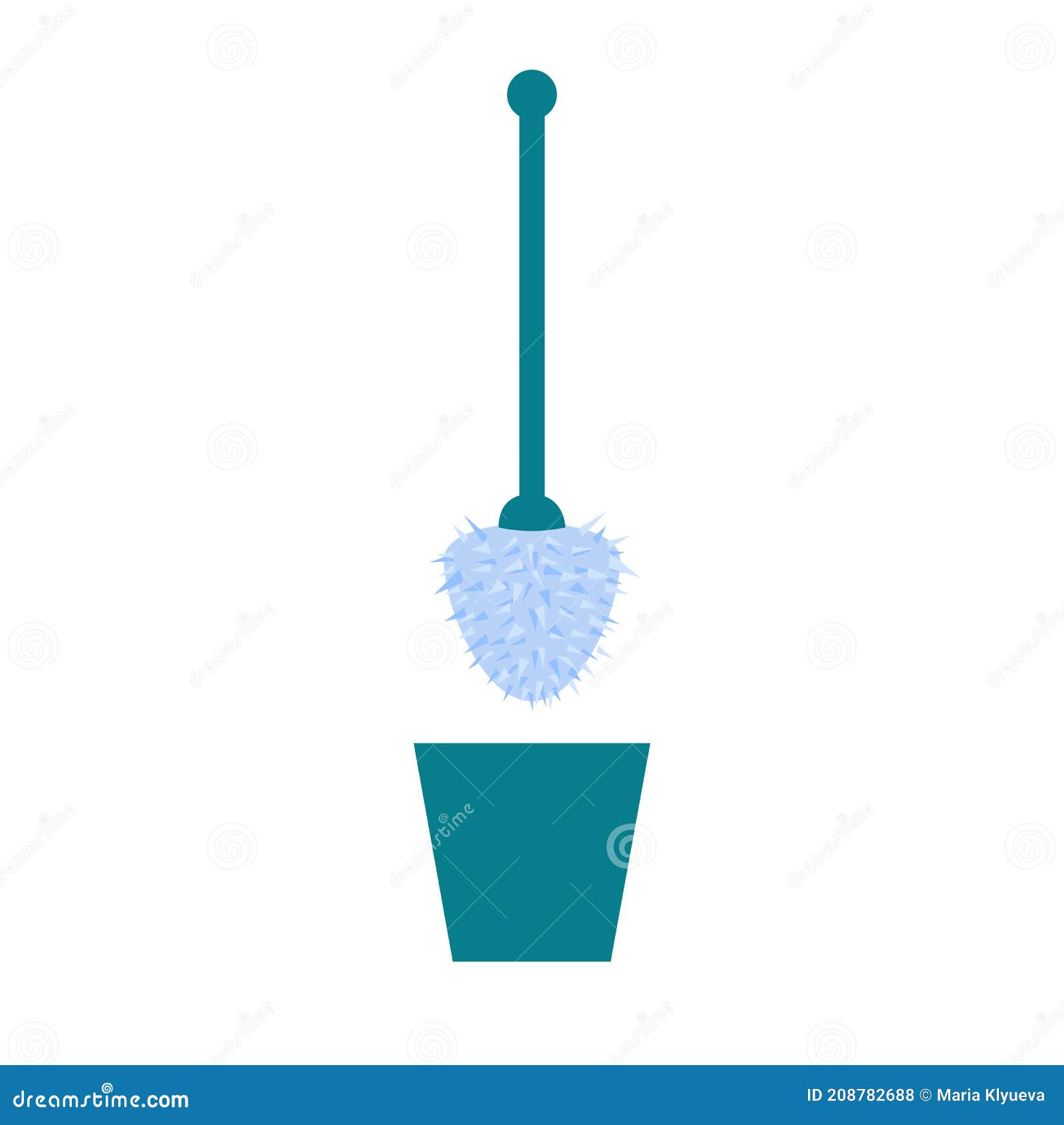 Toilet Brush in Flat Style. Isolated 2d Vector Stock Vector ...