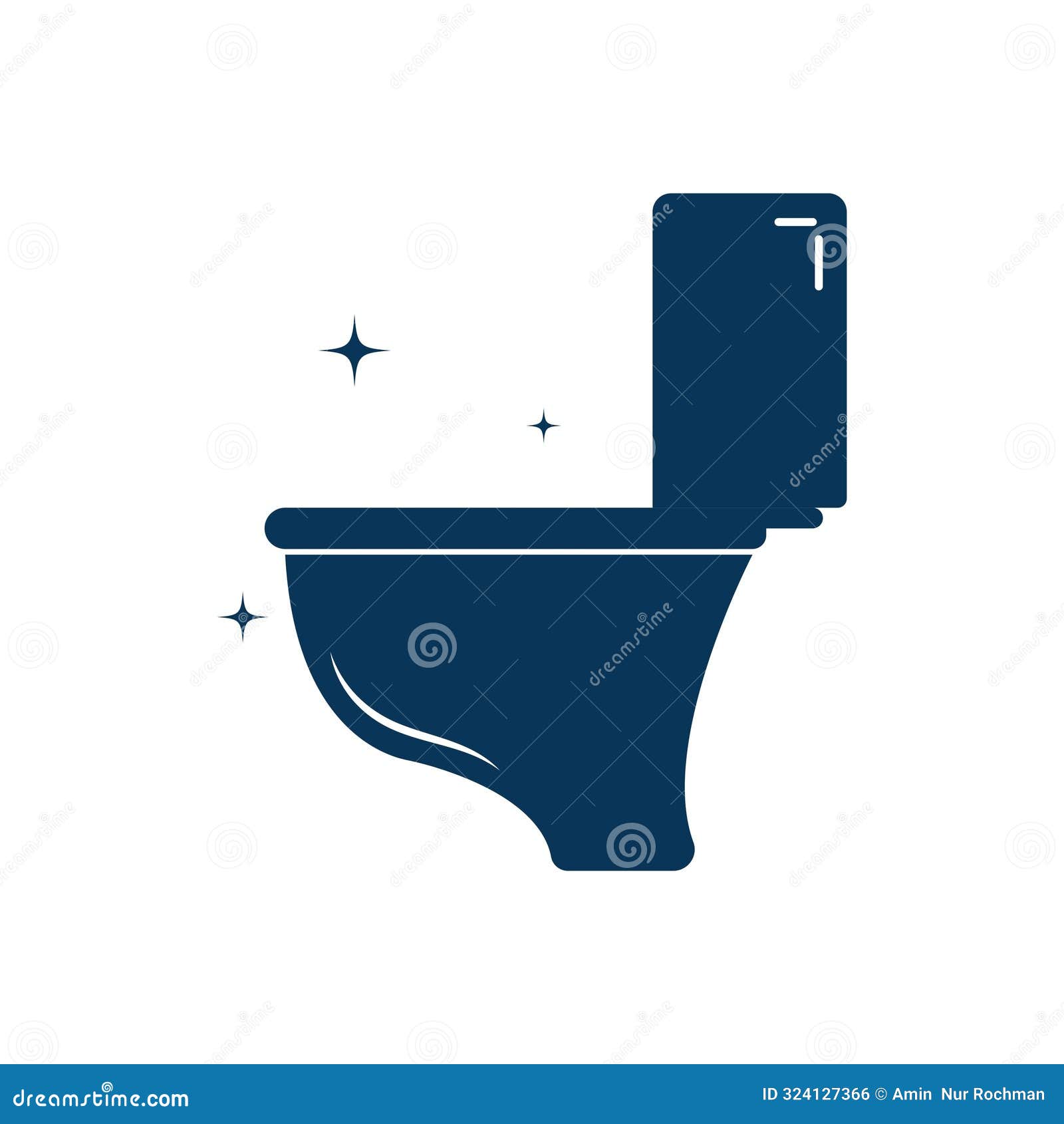 Toilet Clean Icon Design. Toilet Clean Icon Trendy Flat Style Design ...