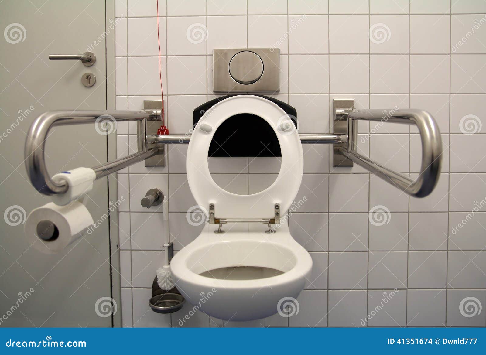 Toilet for disabled stock photo. Image of equipment, cloakroom - 41351674