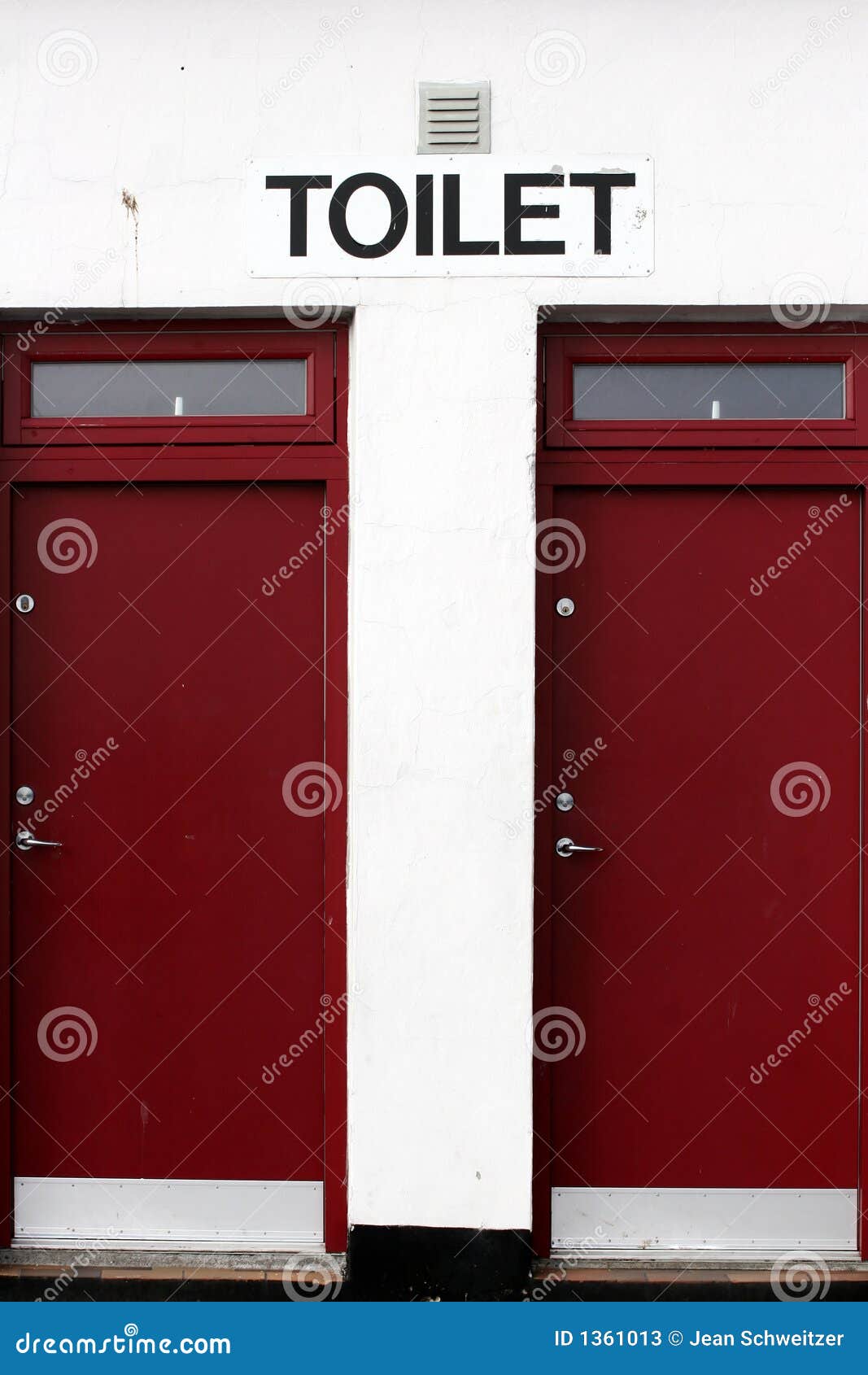 Toilet doors stock image. Image of house, white, building - 1361013