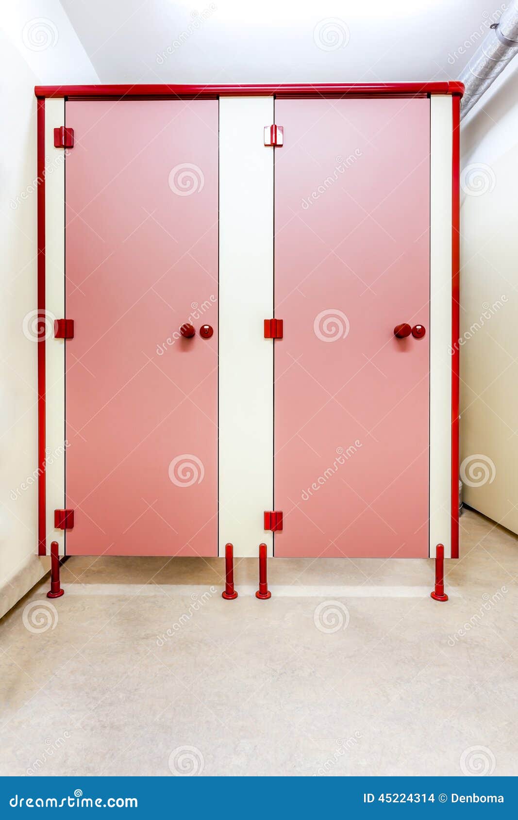 Toilet doors stock photo. Image of clean, wood, black - 45224314
