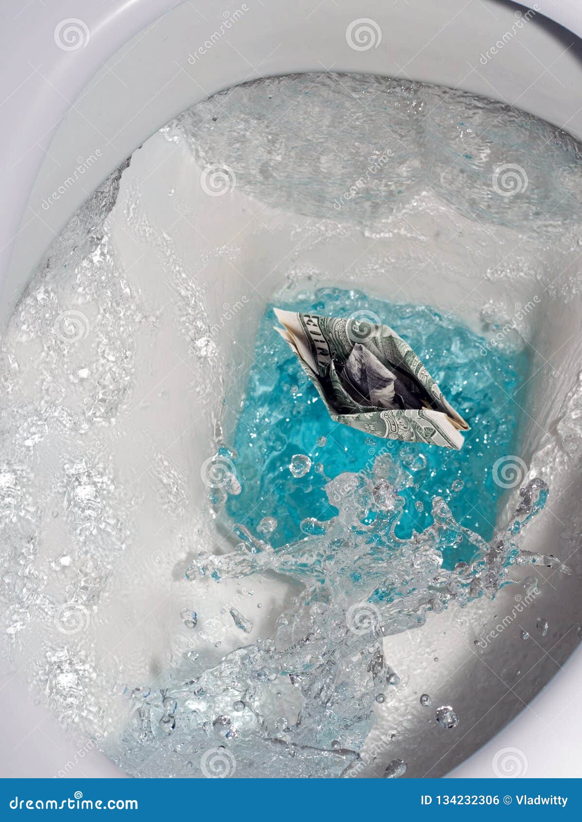 Toilet Drip Drop Bubble Splash Water Stock Photo - Image of nave, money ...